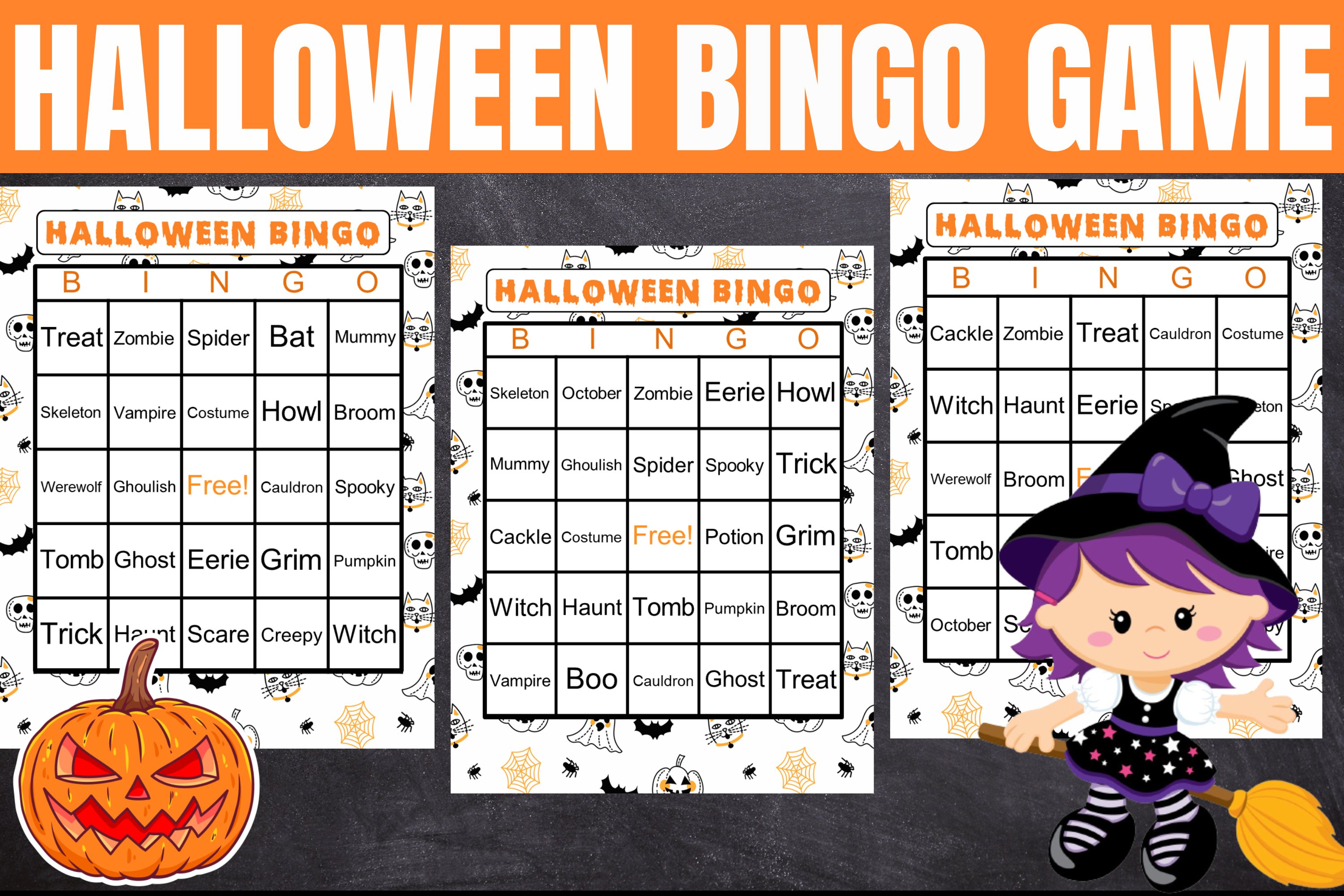 Halloween Bingo Games To Print