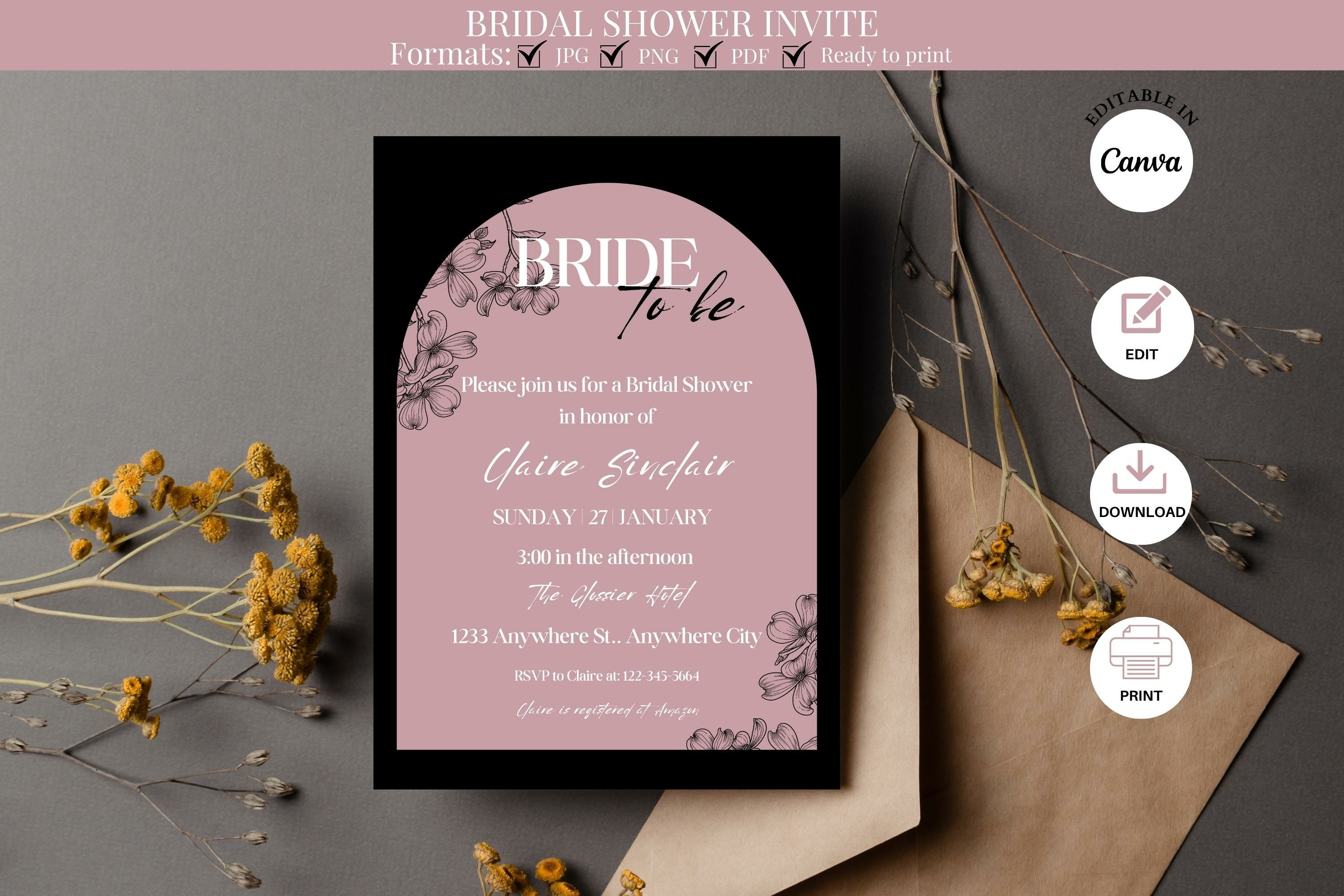 Bridal Shower Invitation Cards Samples