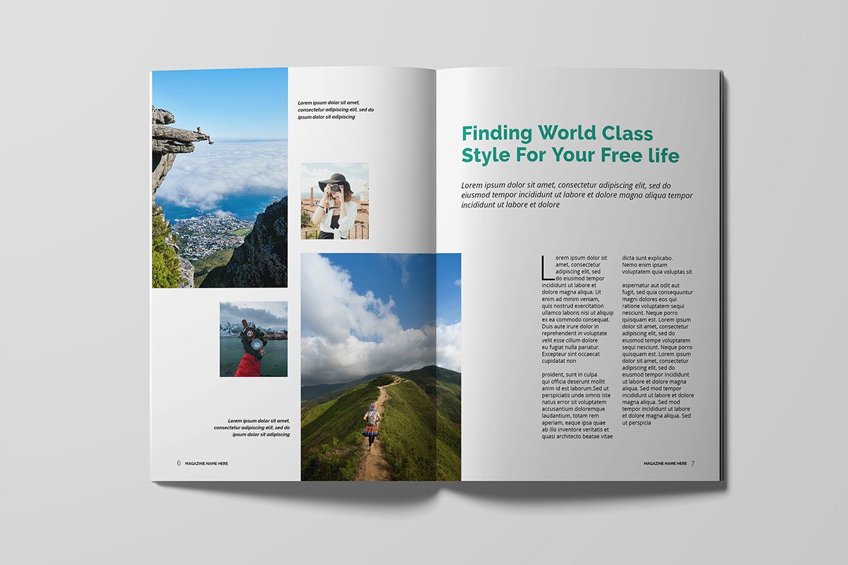 Travel Magazine Spread