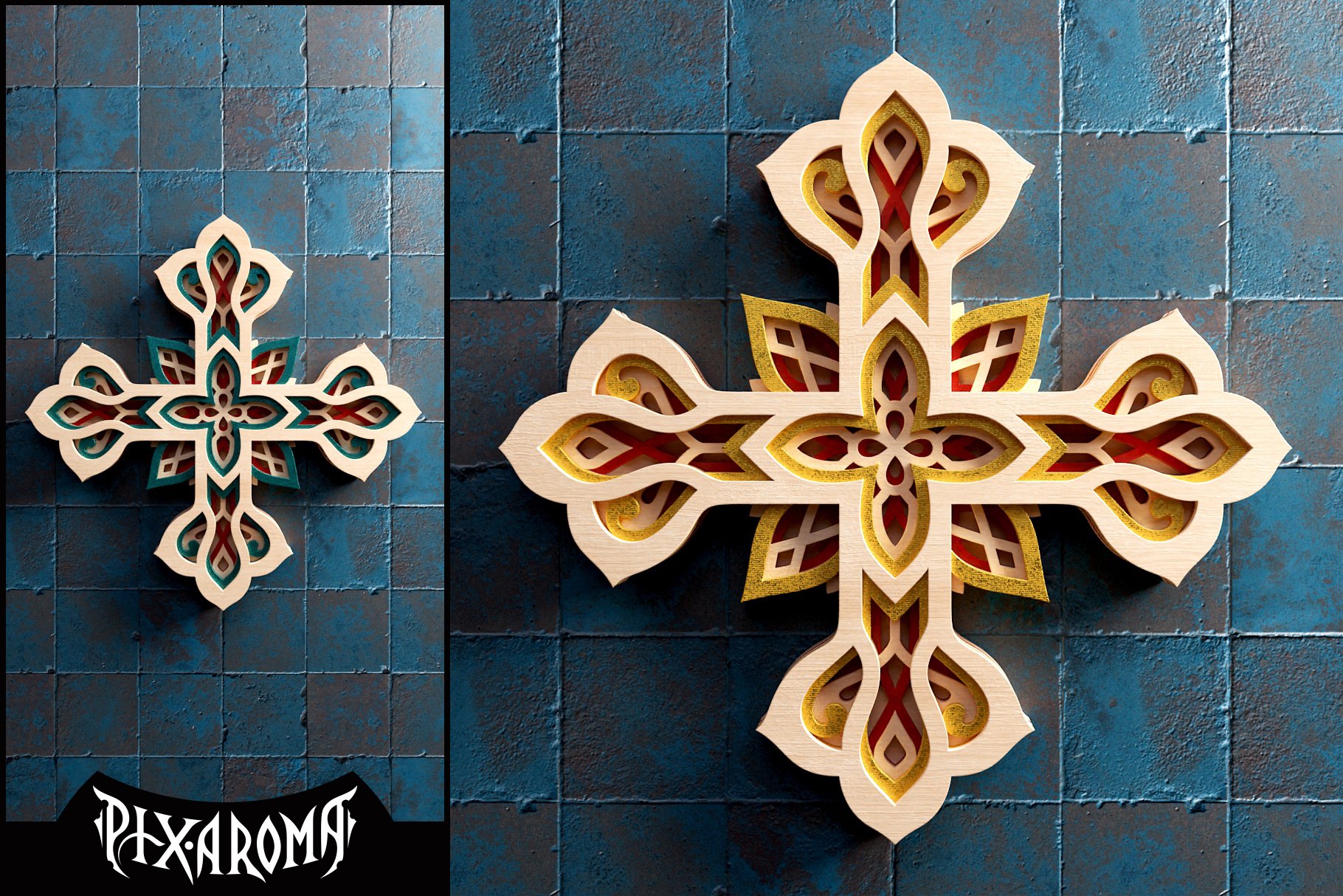 Decorative Cross Outlines