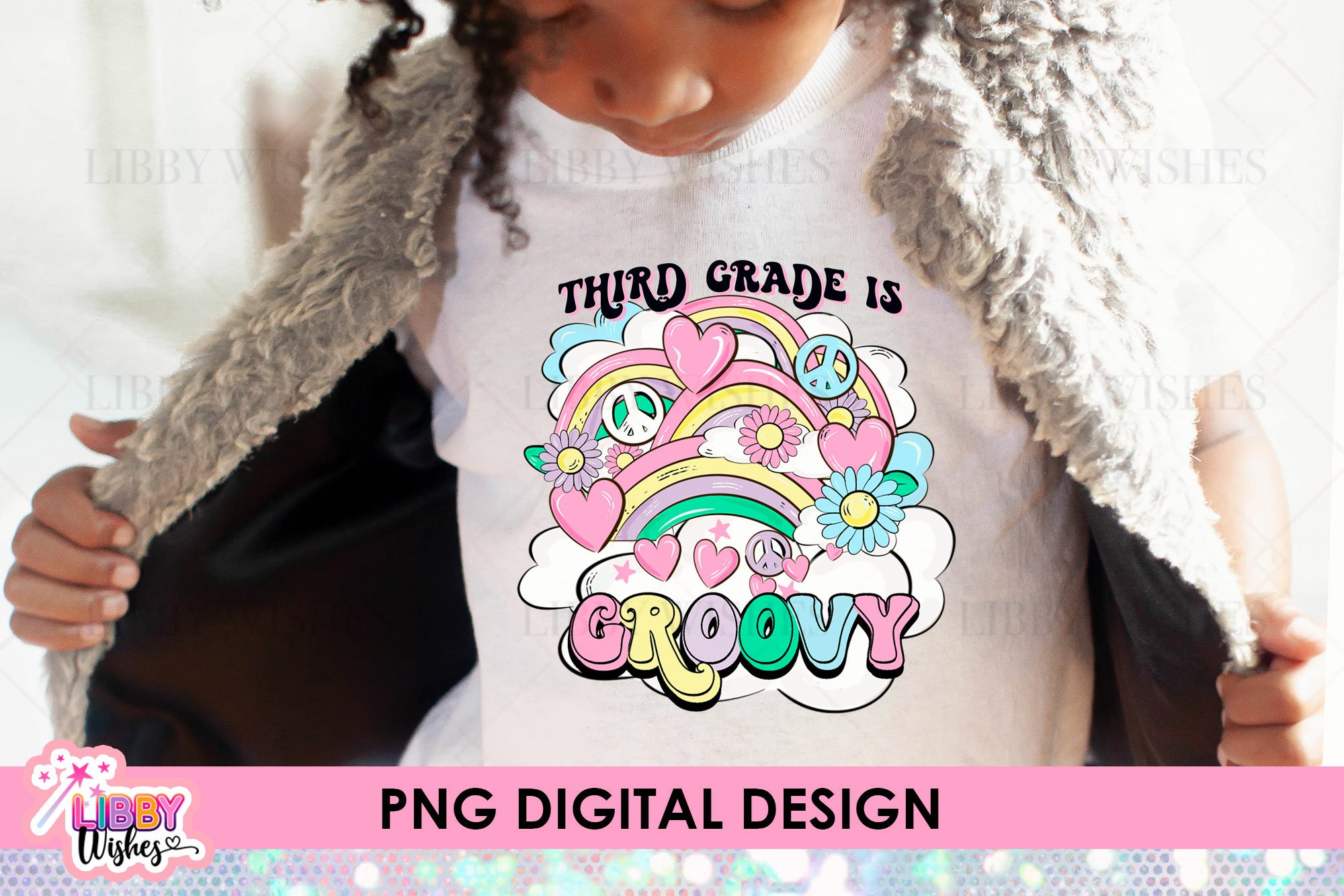 Hello third grade groovy sublimation