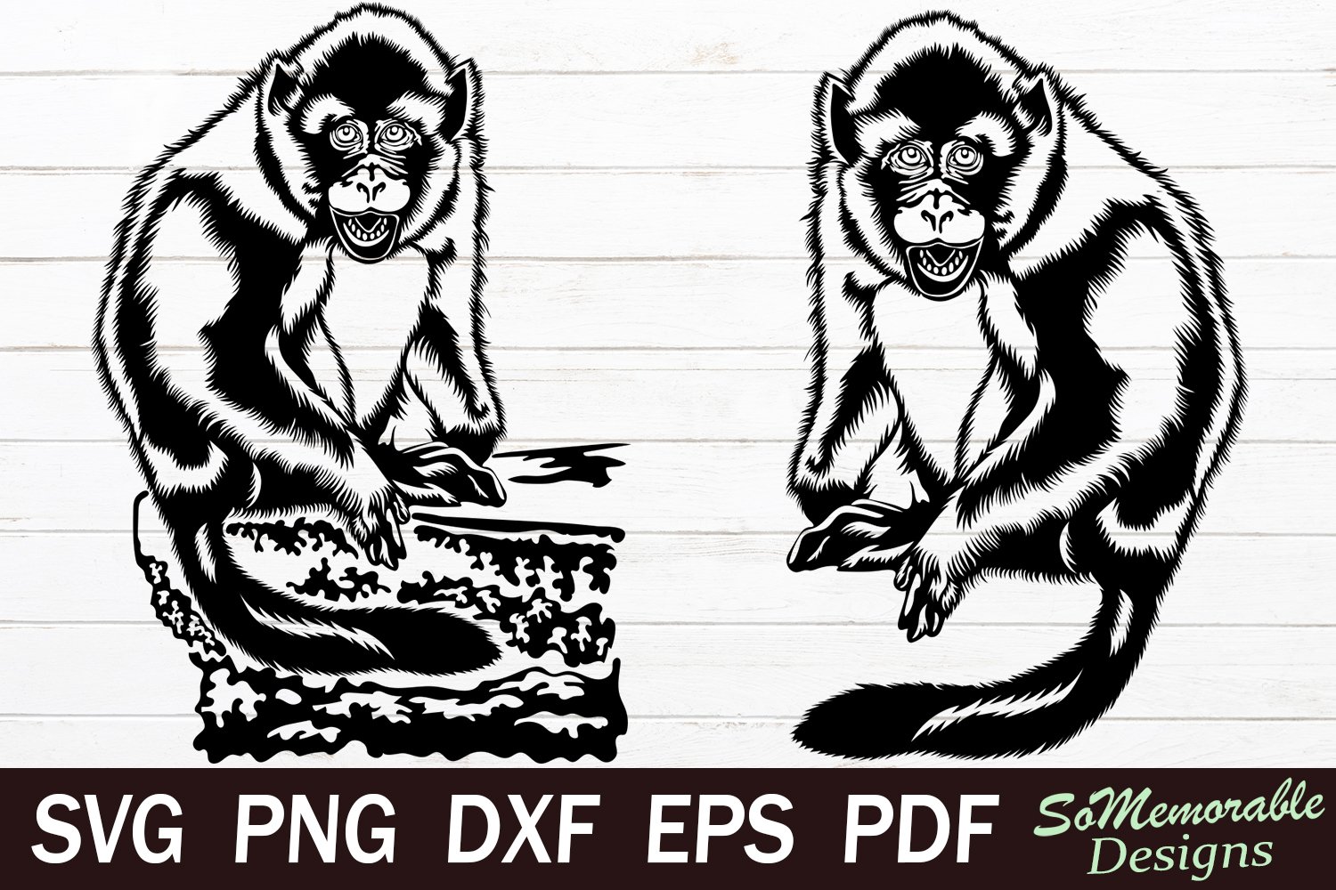Monkeys SVG cut file, Monkeys svg design (1445087) | Illustrations ...