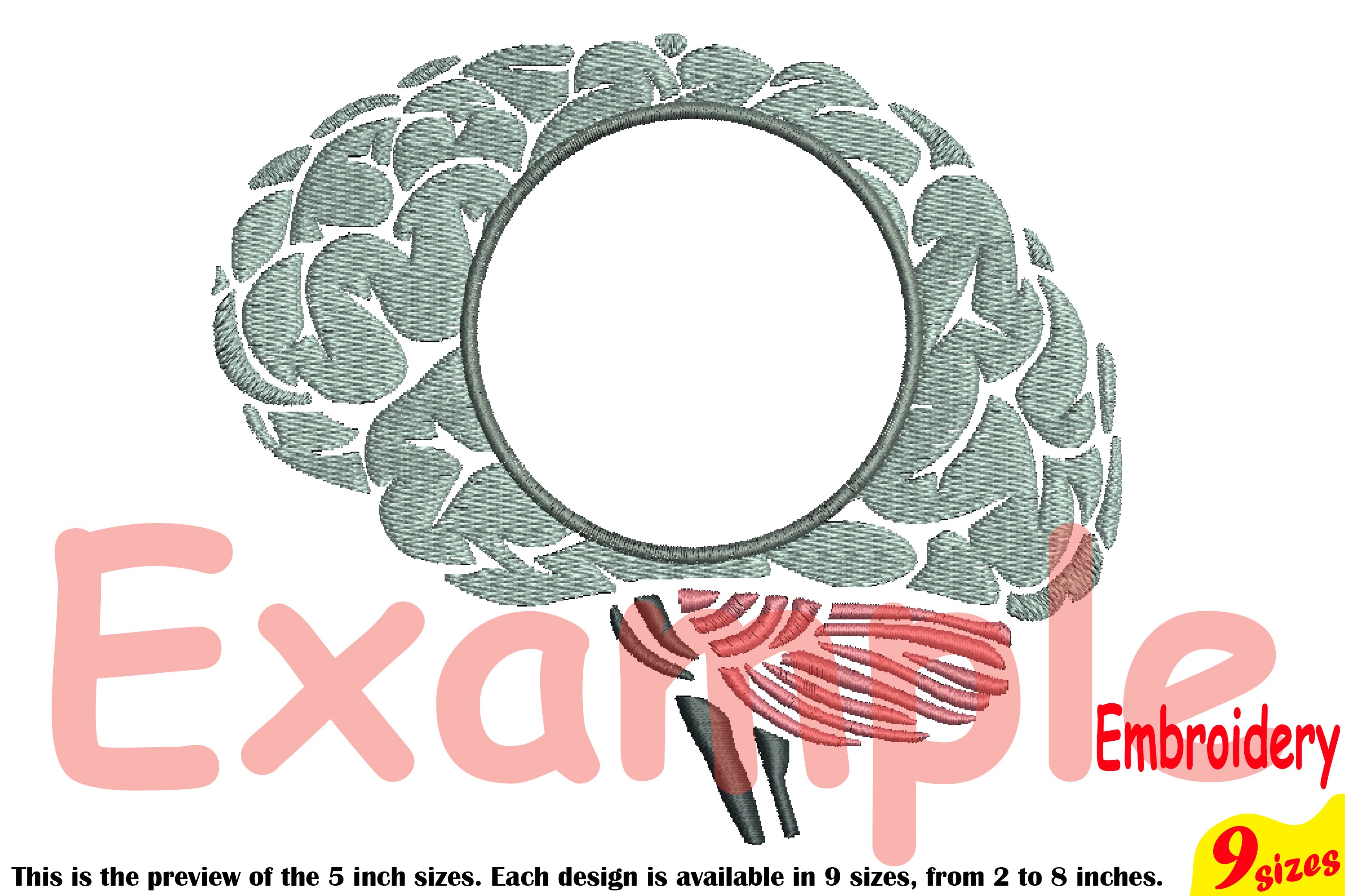 Brain Outline Embroidery Design Machine Instant Download Commercial Use ...