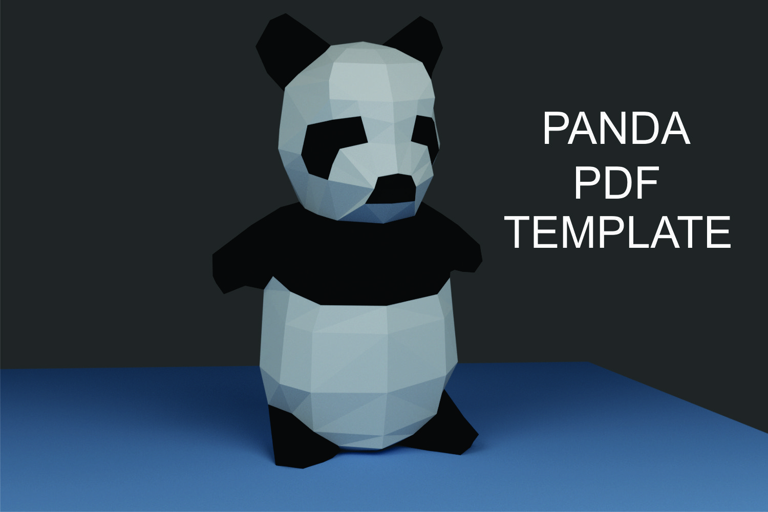DIY Papercraft Panda PDF Template, (512954) | Paper Cutting | Design ...