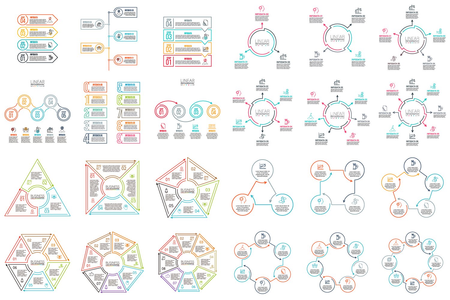 Minimal infographic PPT presentation (20547) | Infographics | Design ...