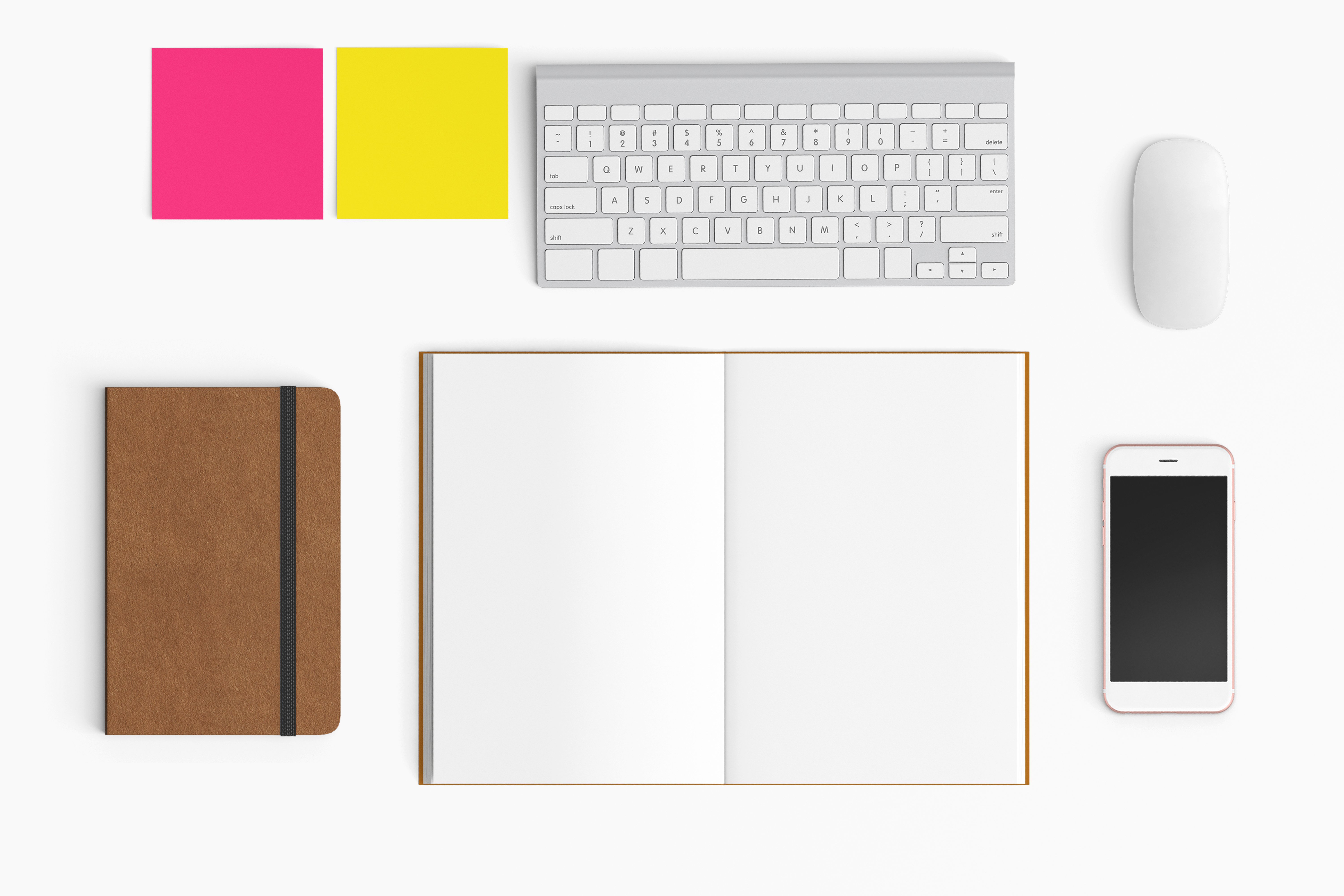 Modern workplace. Top view. Flat lay style. 28 (55349) | Business ...