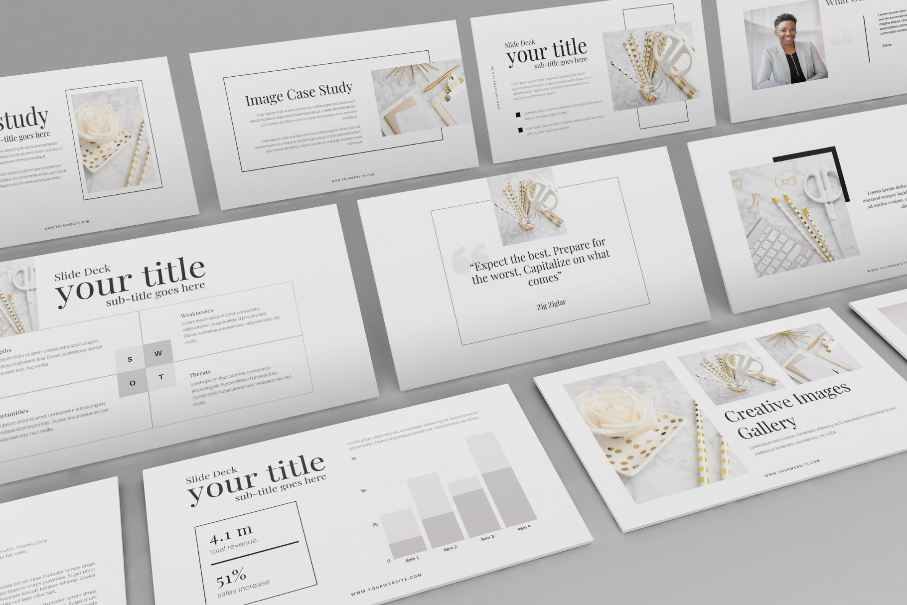 Minimalist Webinar Slide Deck for Canva (917860) | Canva Templates ...