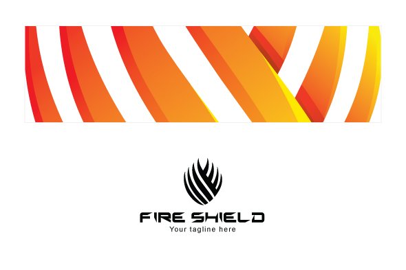 Fire Shield - Abstract Crest Stock Logo Template (26037) | Logos ...