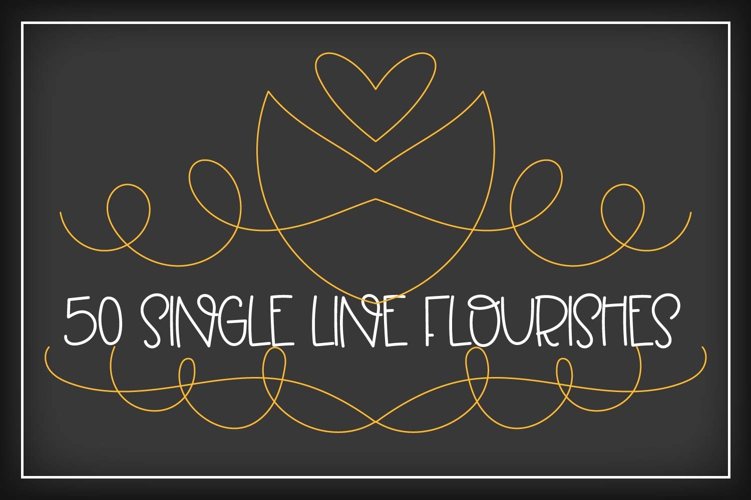 Single Line Flourish Bundle - 52 SVG's in total! (580128) | Single Line ...