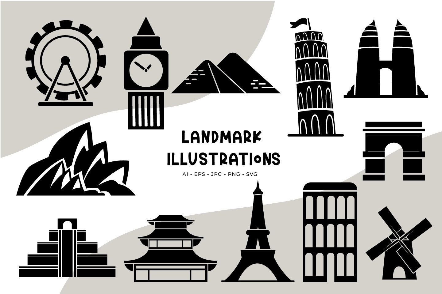 Landmark illustrations