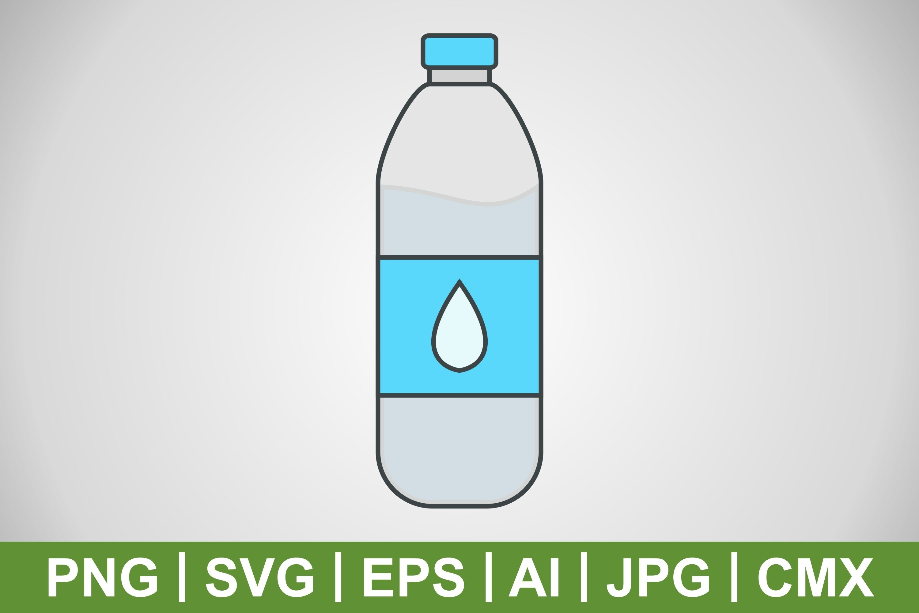 Vector Water Bottal Icon (1119413) | Icons | Design Bundles