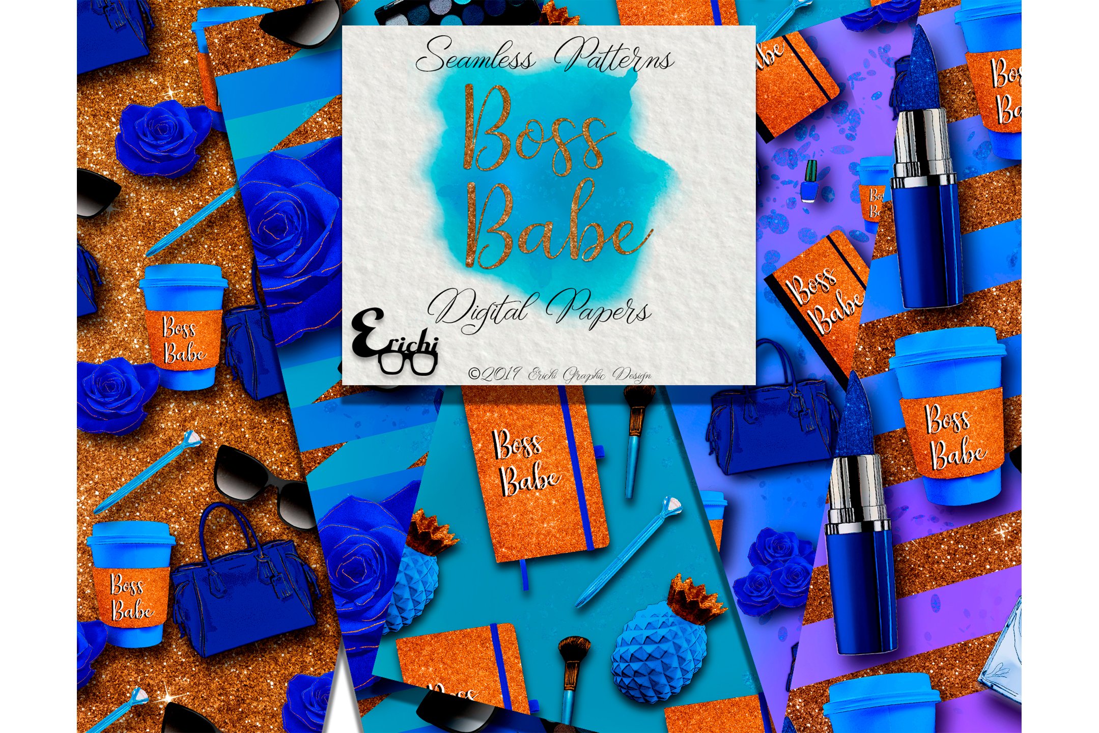 Boss Babe / Digital Paper / Digital Scrapbooking (973971) | Patterns ...