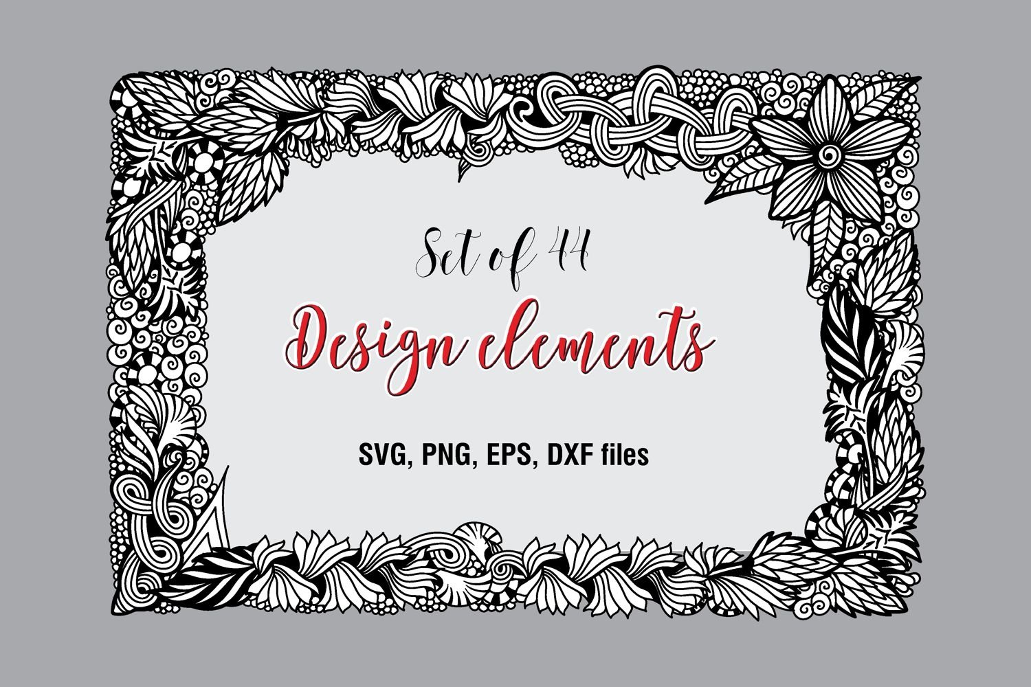 Design elements Pack SVG, EPS, PNG, DXF files (674744) | Elements ...