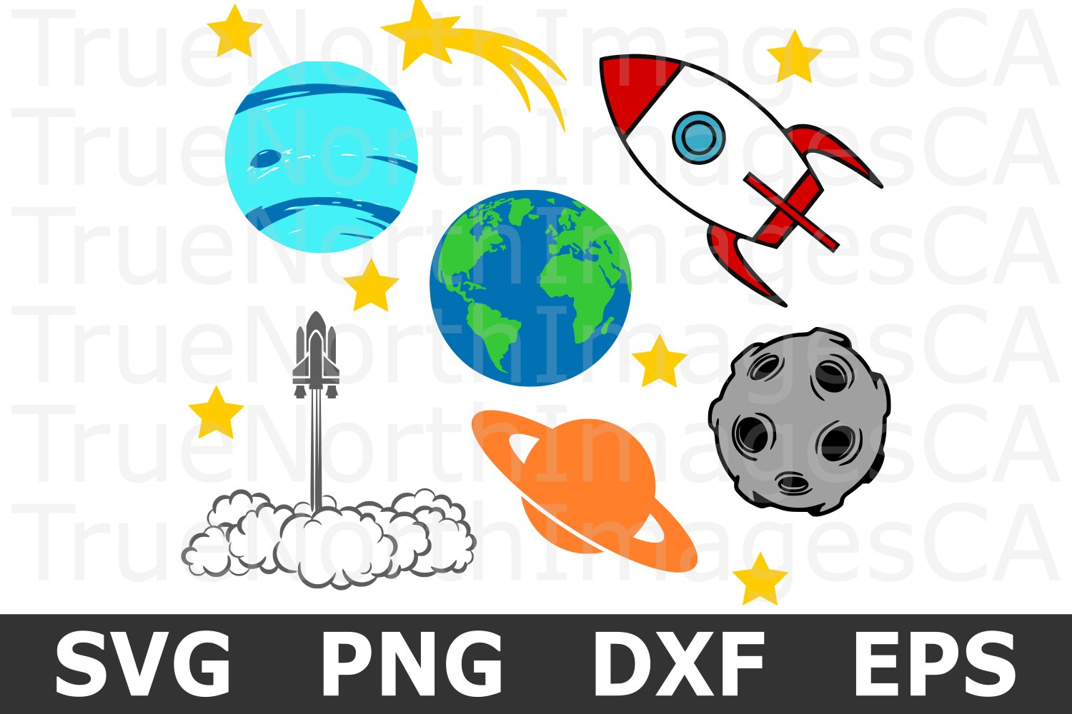Space Bundle - SVG Cut Files and Clipart (196360) | SVGs | Design Bundles