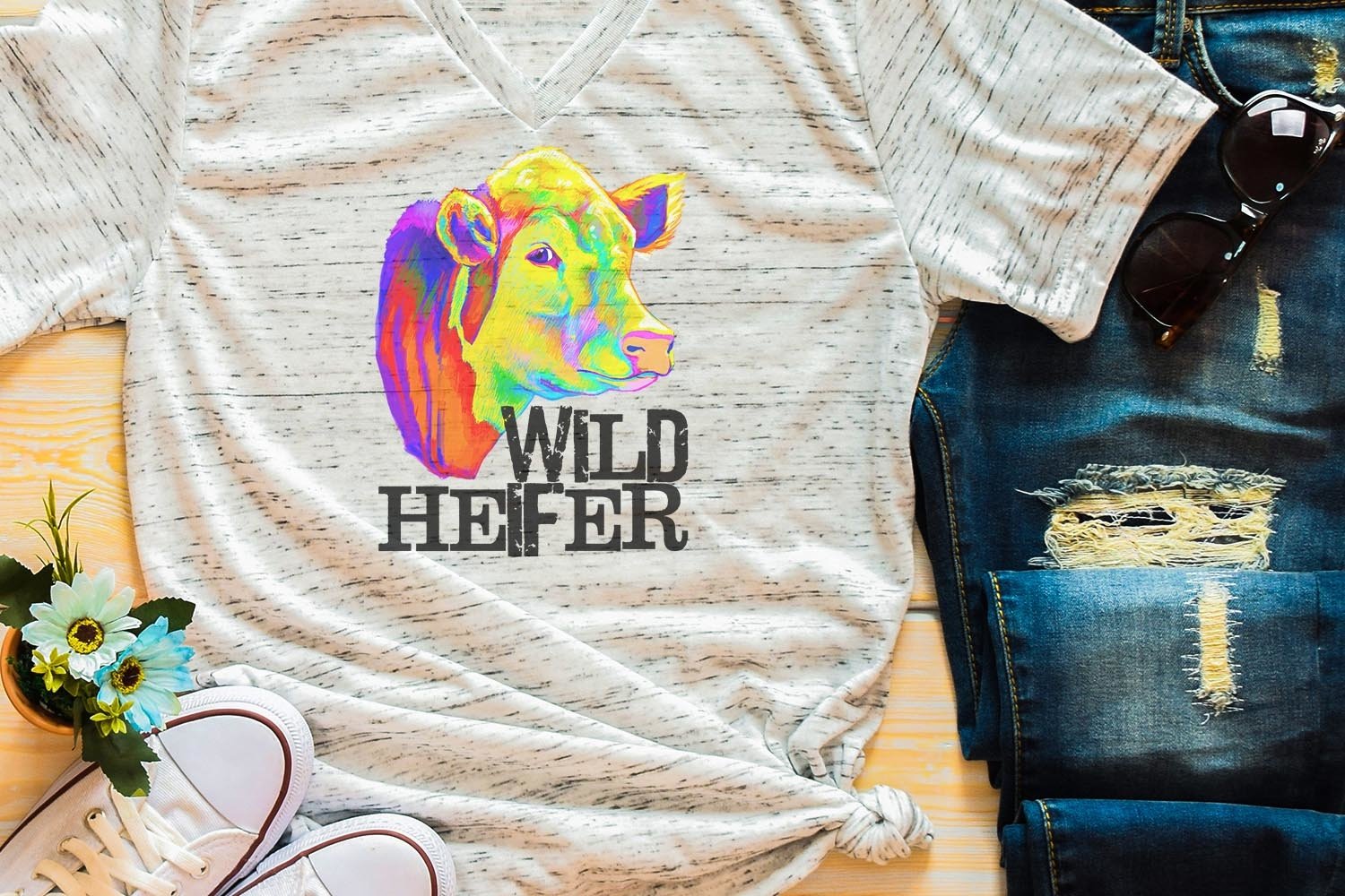 Wild Heifer Sublimation Digital Download (214723) | Illustrations ...