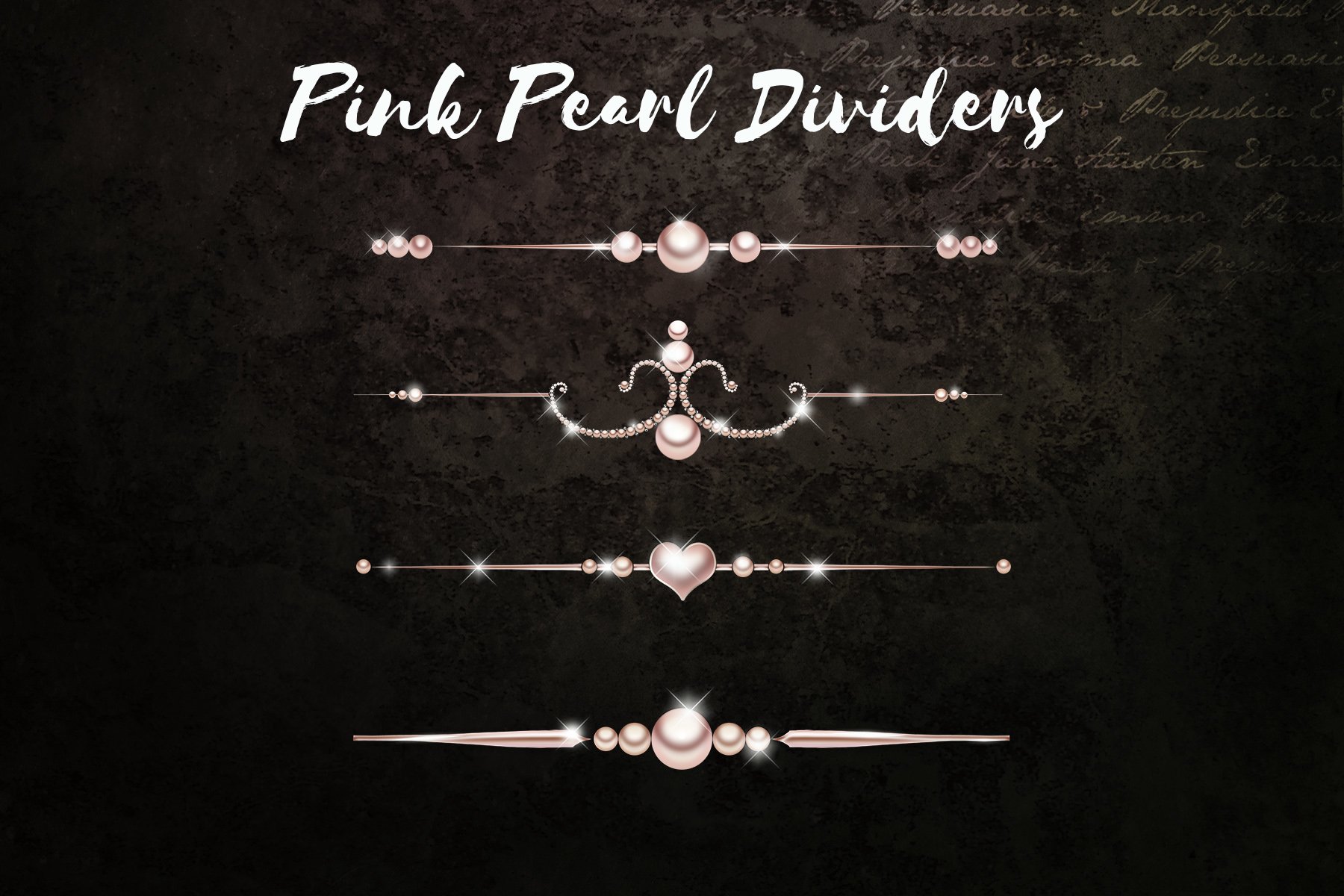 Pink Pearl Dividers (661644) | Illustrations | Design Bundles