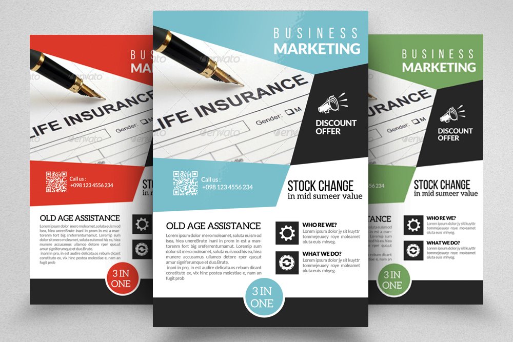 Life Insurance Business Flyer (142140) | Flyers | Design Bundles