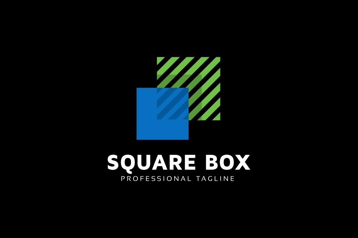 Square Box Logo (357591) | Logos | Design Bundles