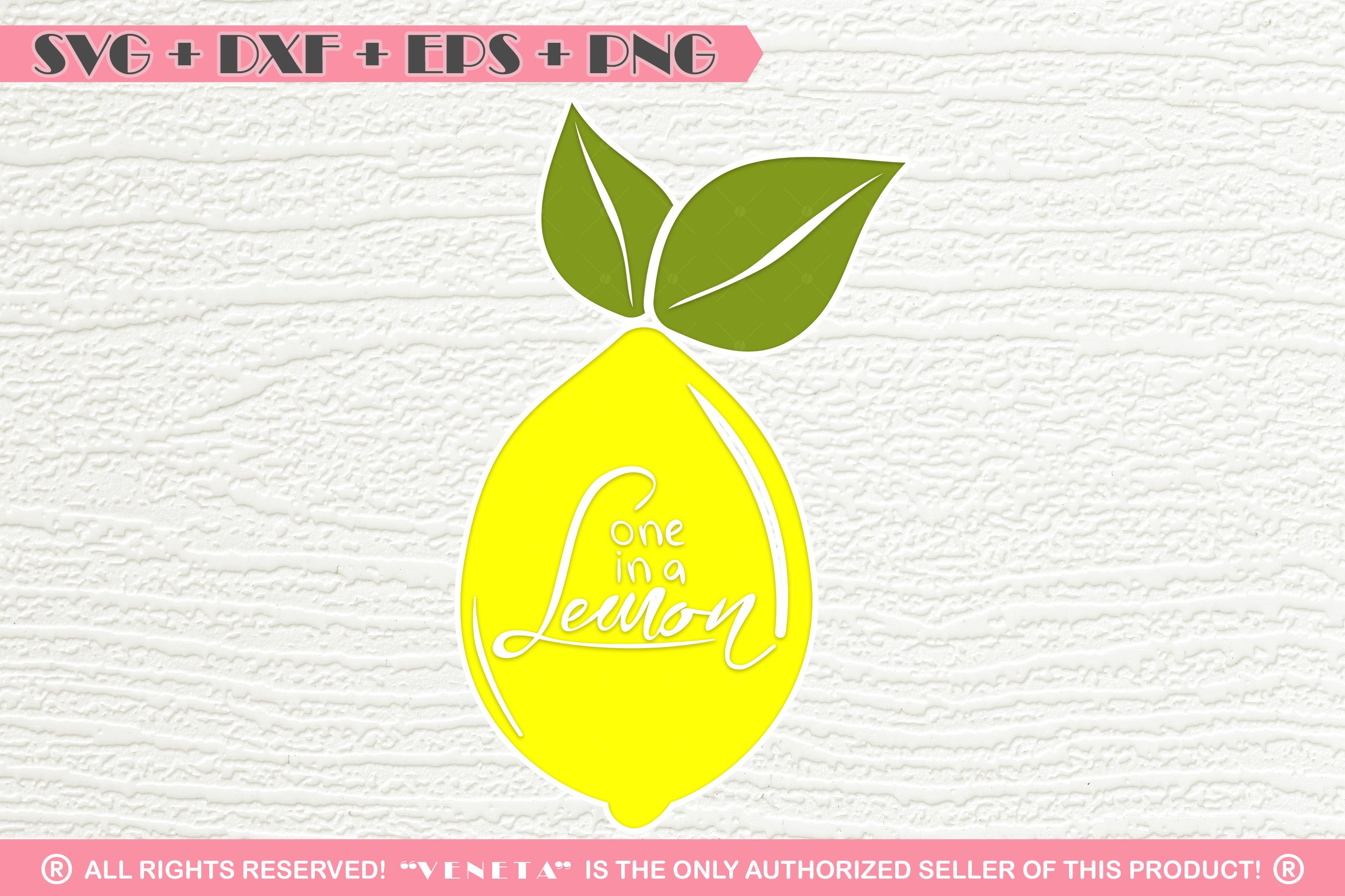 One in a Lemon | Summer |Quotes | SVG DXF EPS | Cutting File