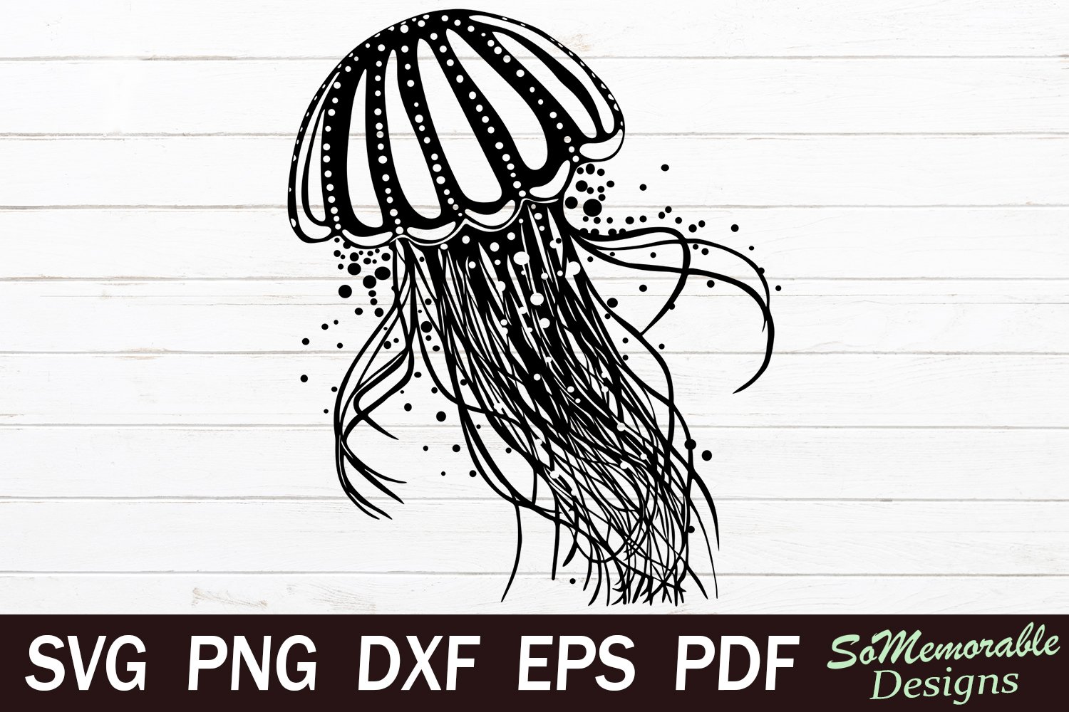 Jellyfish SVG cut file, Jellyfish svg design (1459513) | Illustrations ...