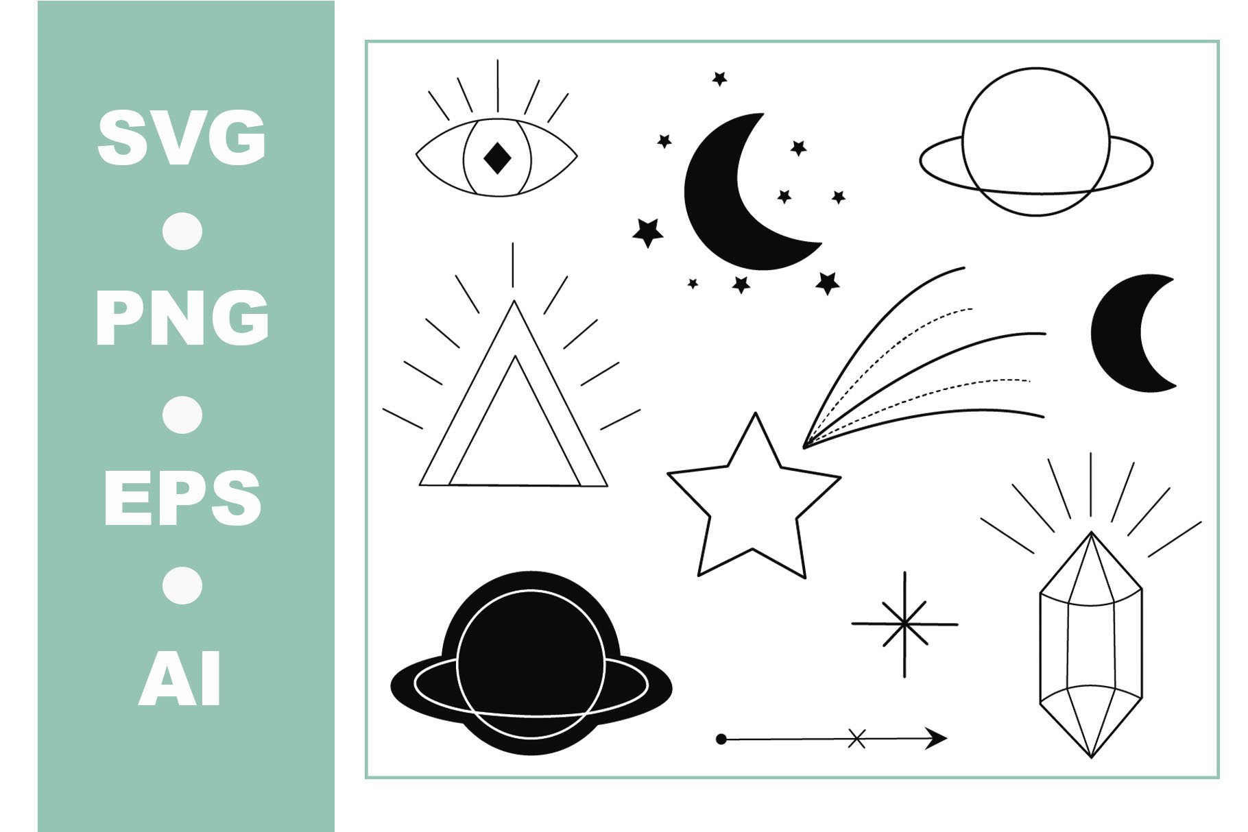 Space SVG Bundle| Space elements (996131) | Elements | Design Bundles