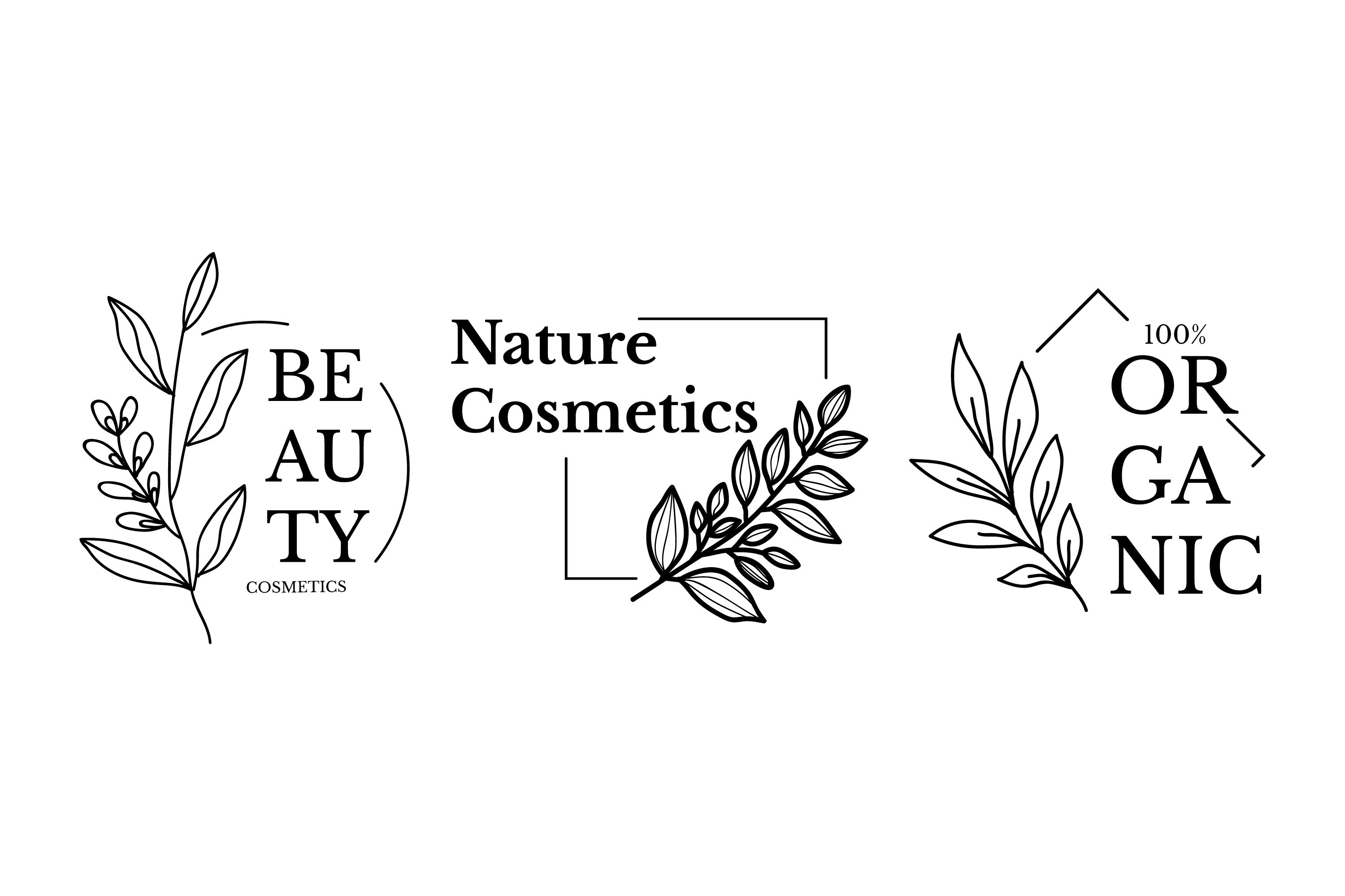 Nature Cosmetics Logo Collection