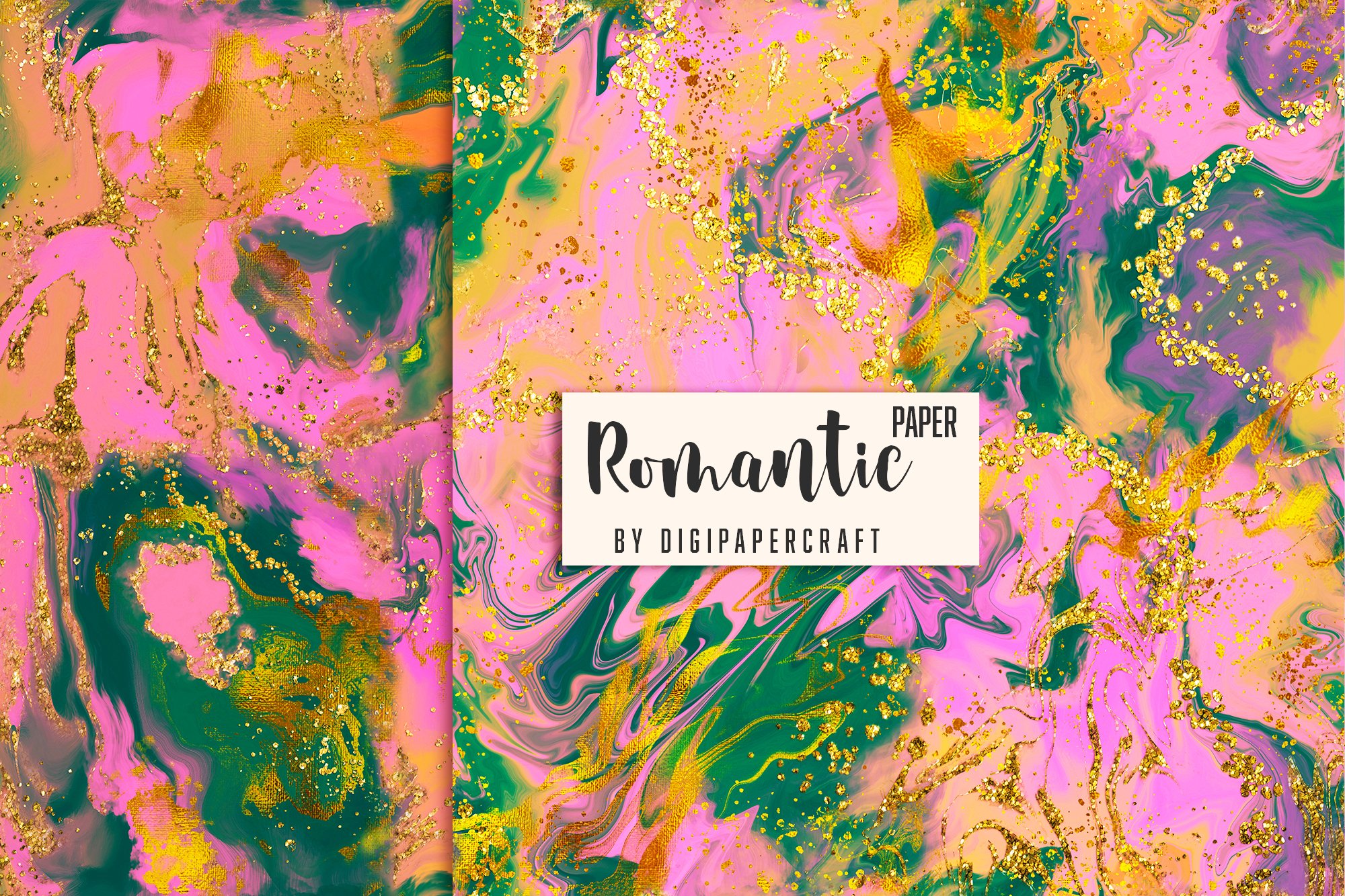 Romantic Marbling Digital Paper, seamless marbling paper, (1022205 ...