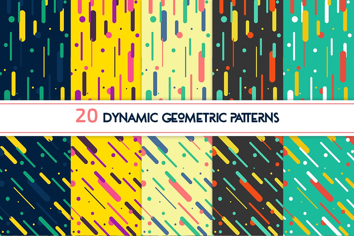Vector Patterns Great Bundle 5 in 1 (39982) | Patterns | Design Bundles