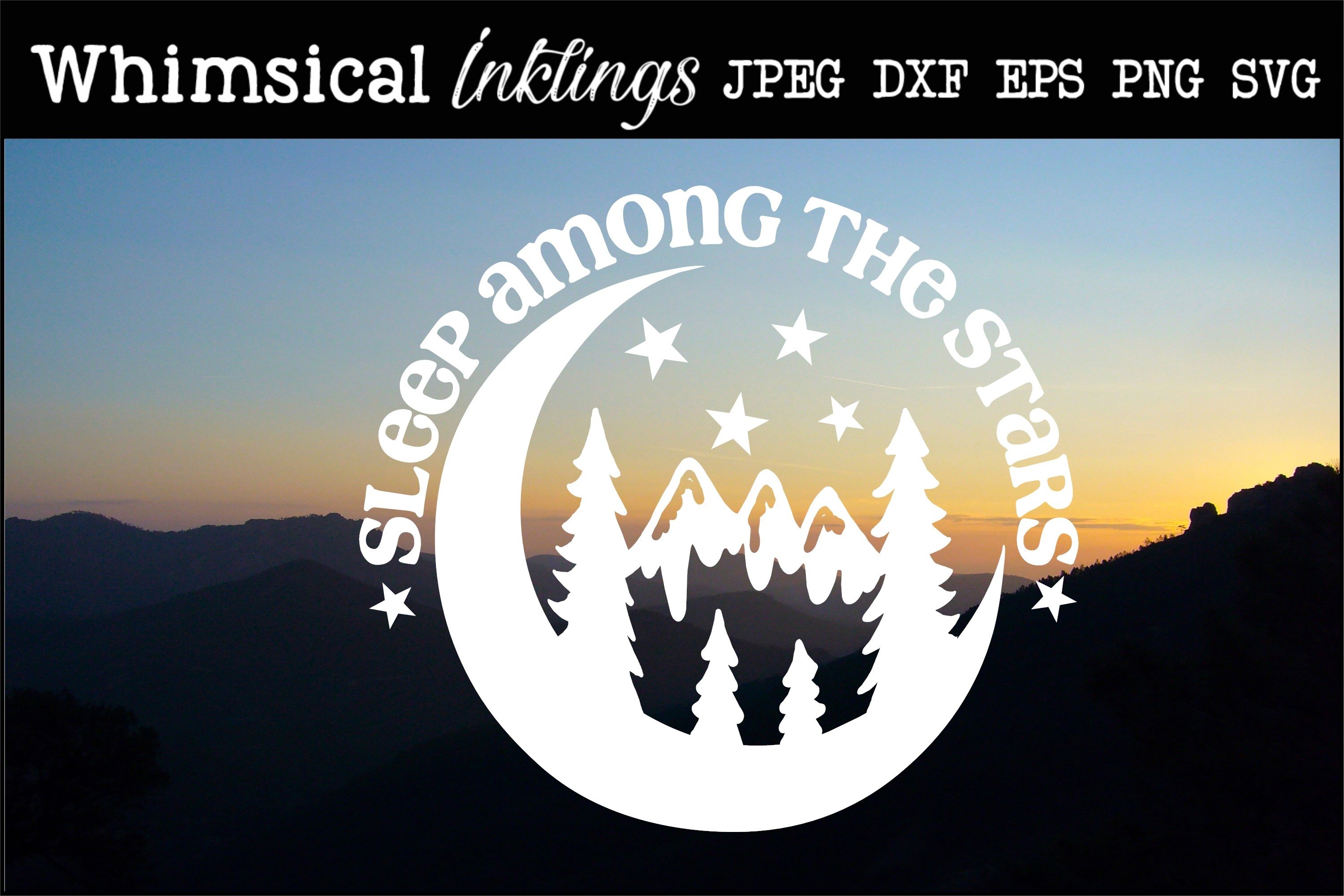 Sleep Among The Stars SVG (732514) | SVGs | Design Bundles