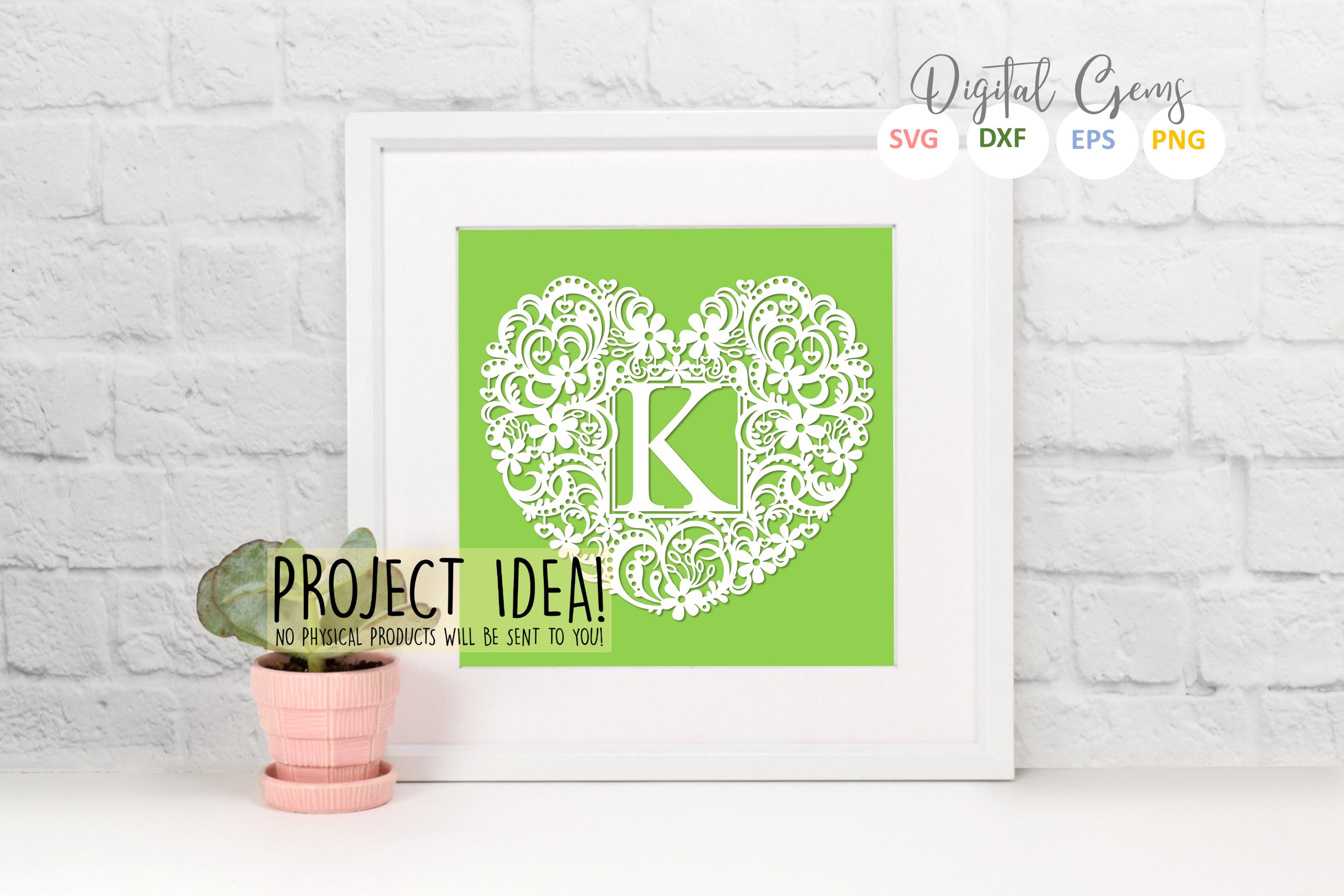 Letter K paper cut design. SVG / DXF / EPS / PNG files (228813) | SVGs ...