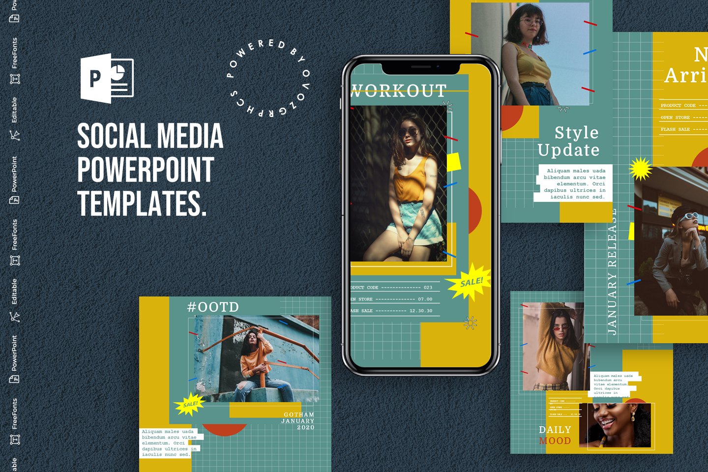 Social Media PowerPoint Template (428596) | Powerpoint | Design Bundles