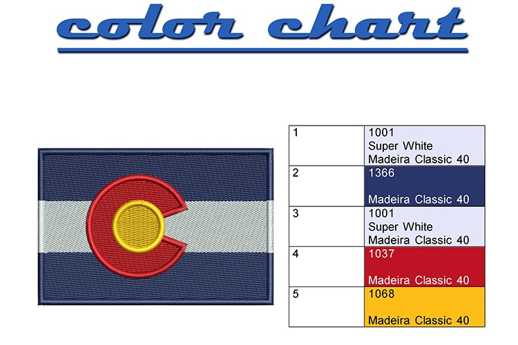 Colorado flag machine embroidery designs (521600) | Designs | Design ...