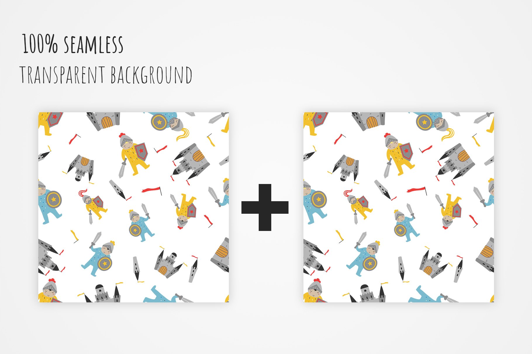 Knights and Dragons Collection (1038201) | Patterns | Design Bundles