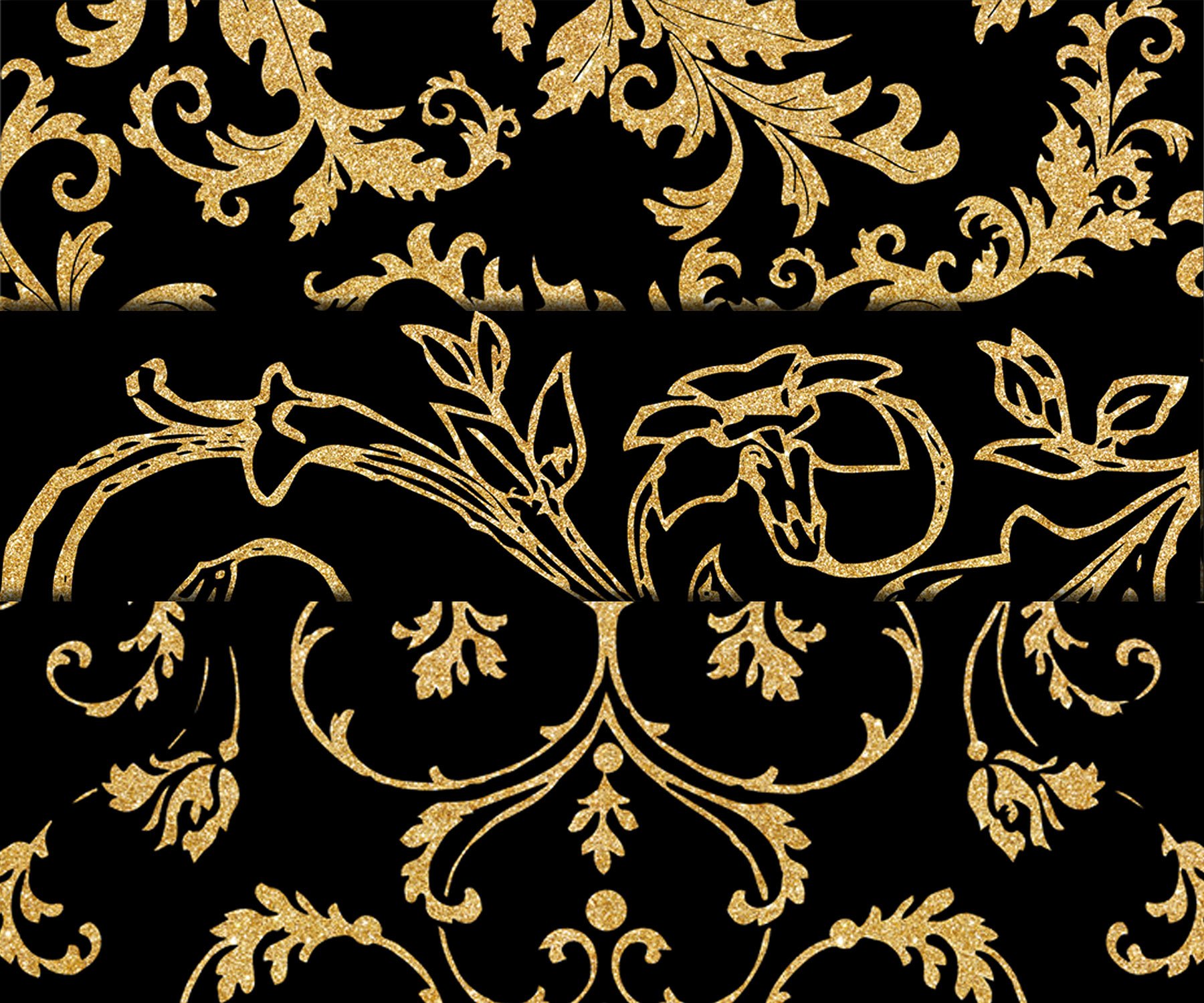 Gold Black digital papers (30806) | Backgrounds | Design Bundles