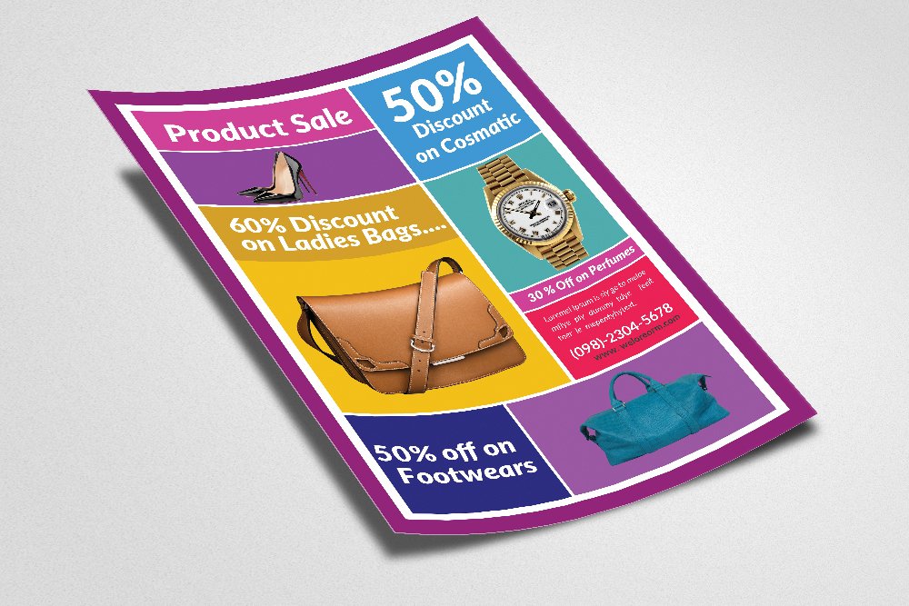 Product Sale Offer Flyer Template (300670) | Flyers | Design Bundles