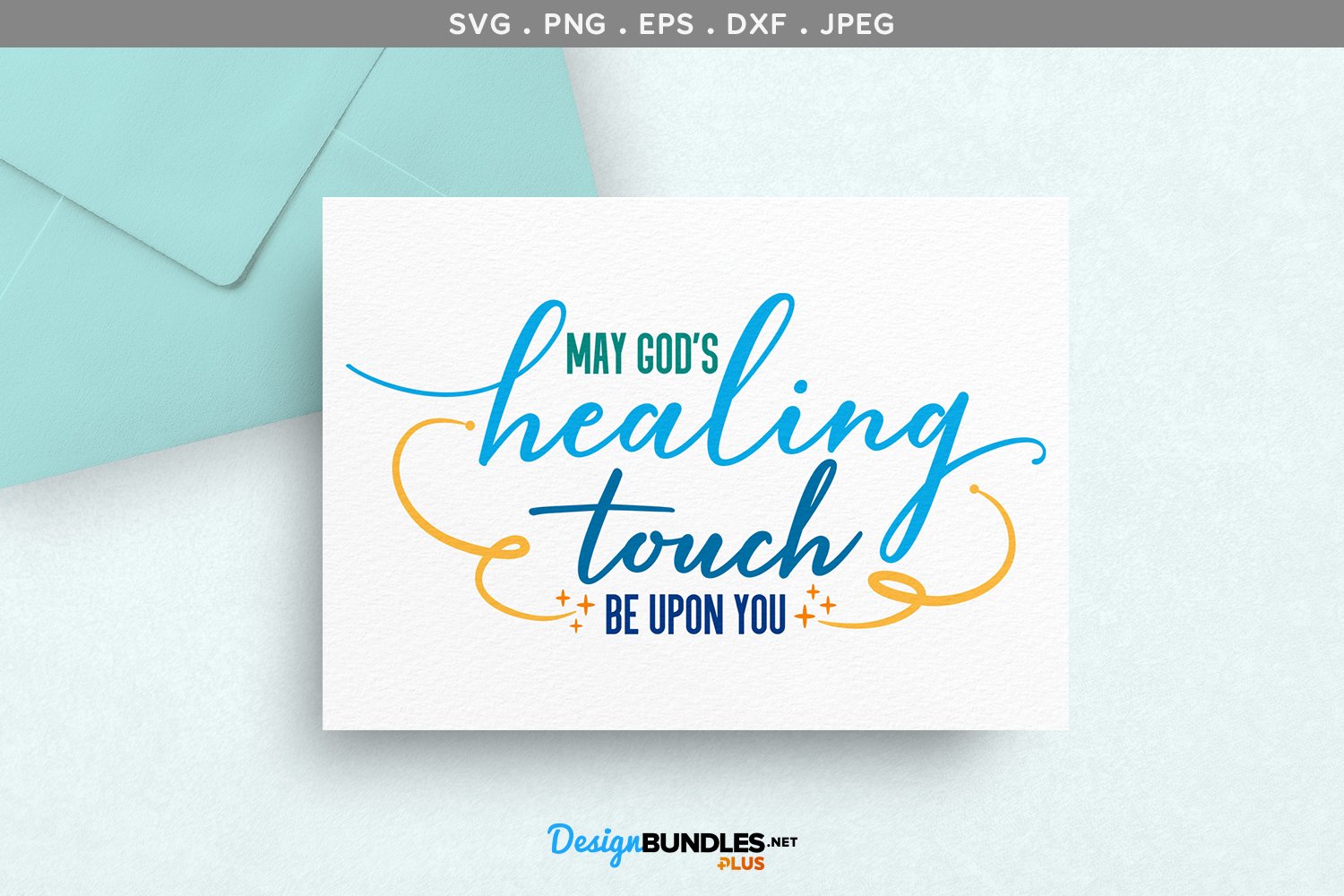 God's Healing Touch - svg file, printable