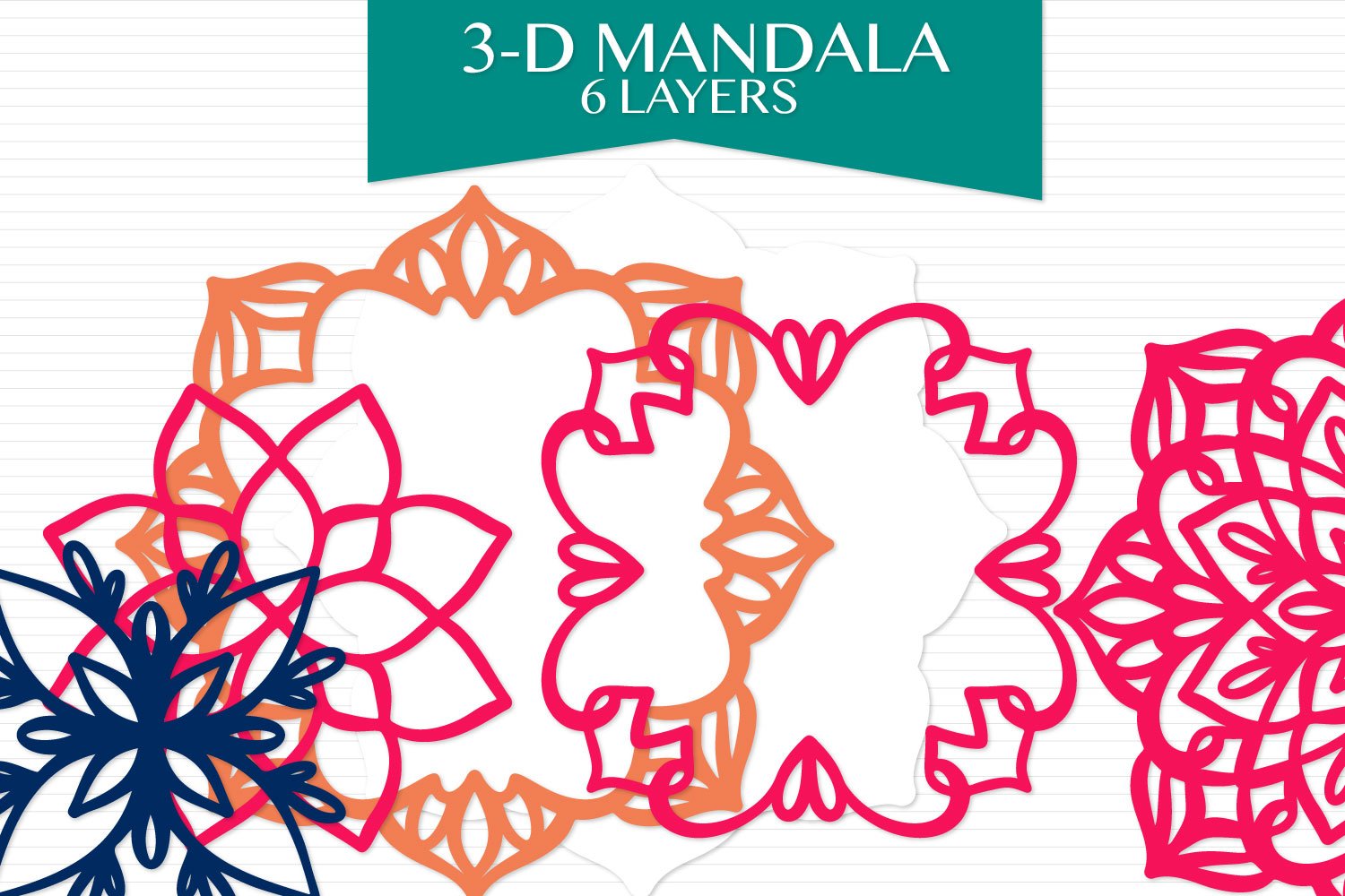 3D Mandala - 6 Layers for Paper Cutting! (572455) | Paper Cutting ...