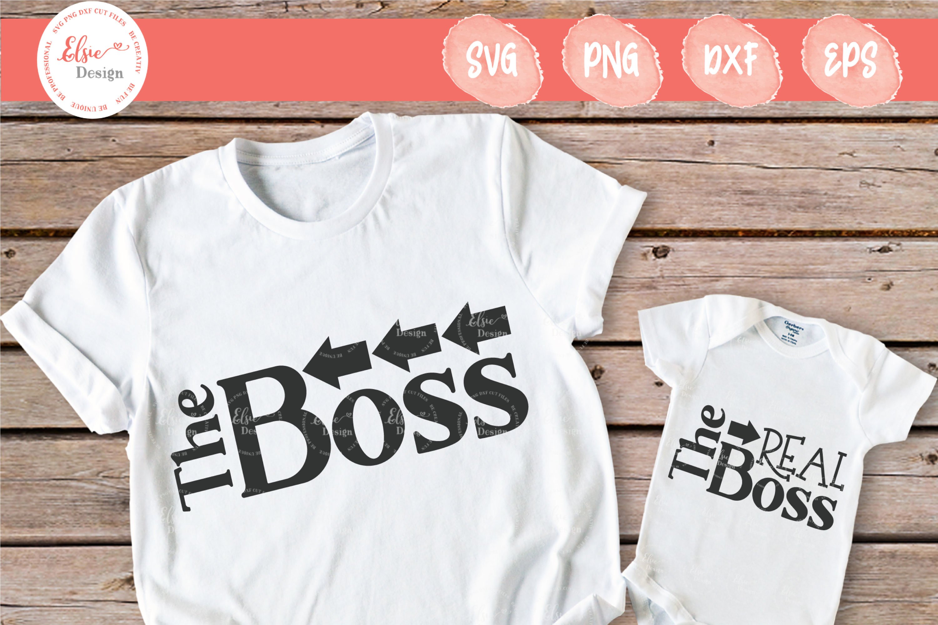 The Boss And The Real Boss SVG Cut Files (559756) | Cut Files | Design ...