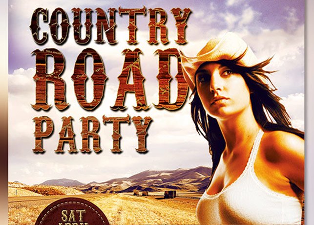 Country Road Party Flyer Template (6089) | Flyers | Design Bundles