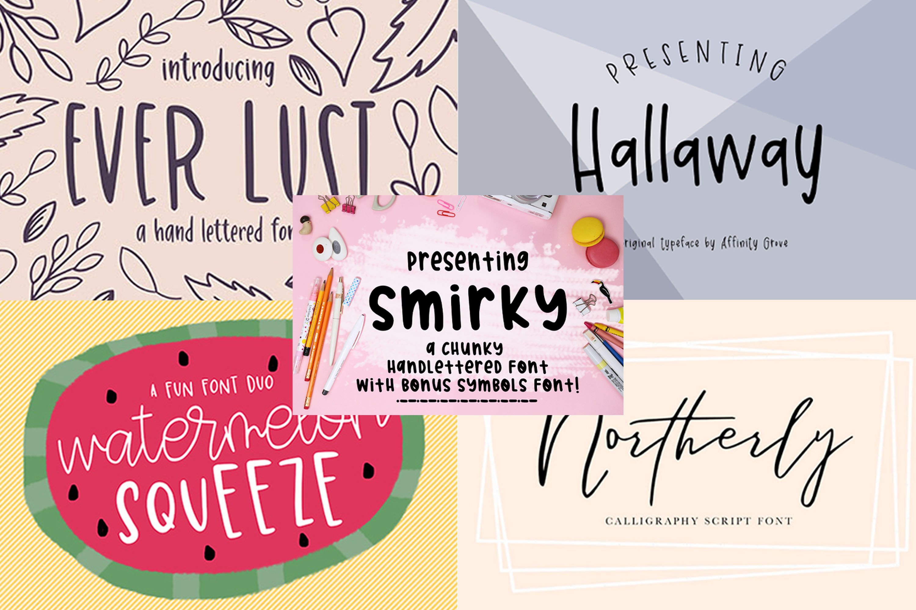 Affinity Grove Mega Font Bundle with 25 Premium Fonts! (1110792) | Handwritten | Font Bundles