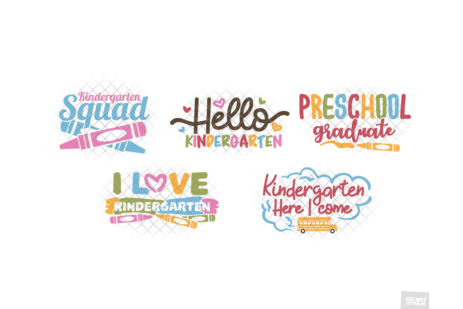 Kindergarten SVG in SVG, DXF, PNG, EPS, JPG (301449) | Cut Files ...
