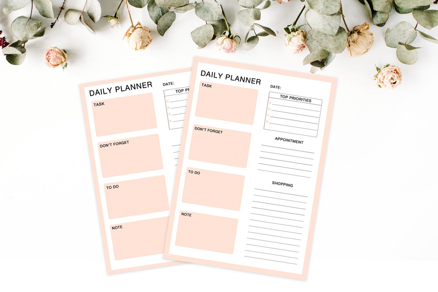 Colorful Daily Planner Printable V2 (917454) | Instagram | Design Bundles