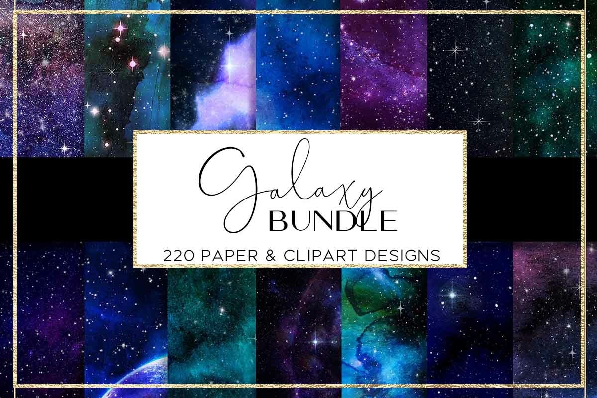 Galaxy paper BUNDLE digital paper pattern (1179386) | Patterns | Design ...