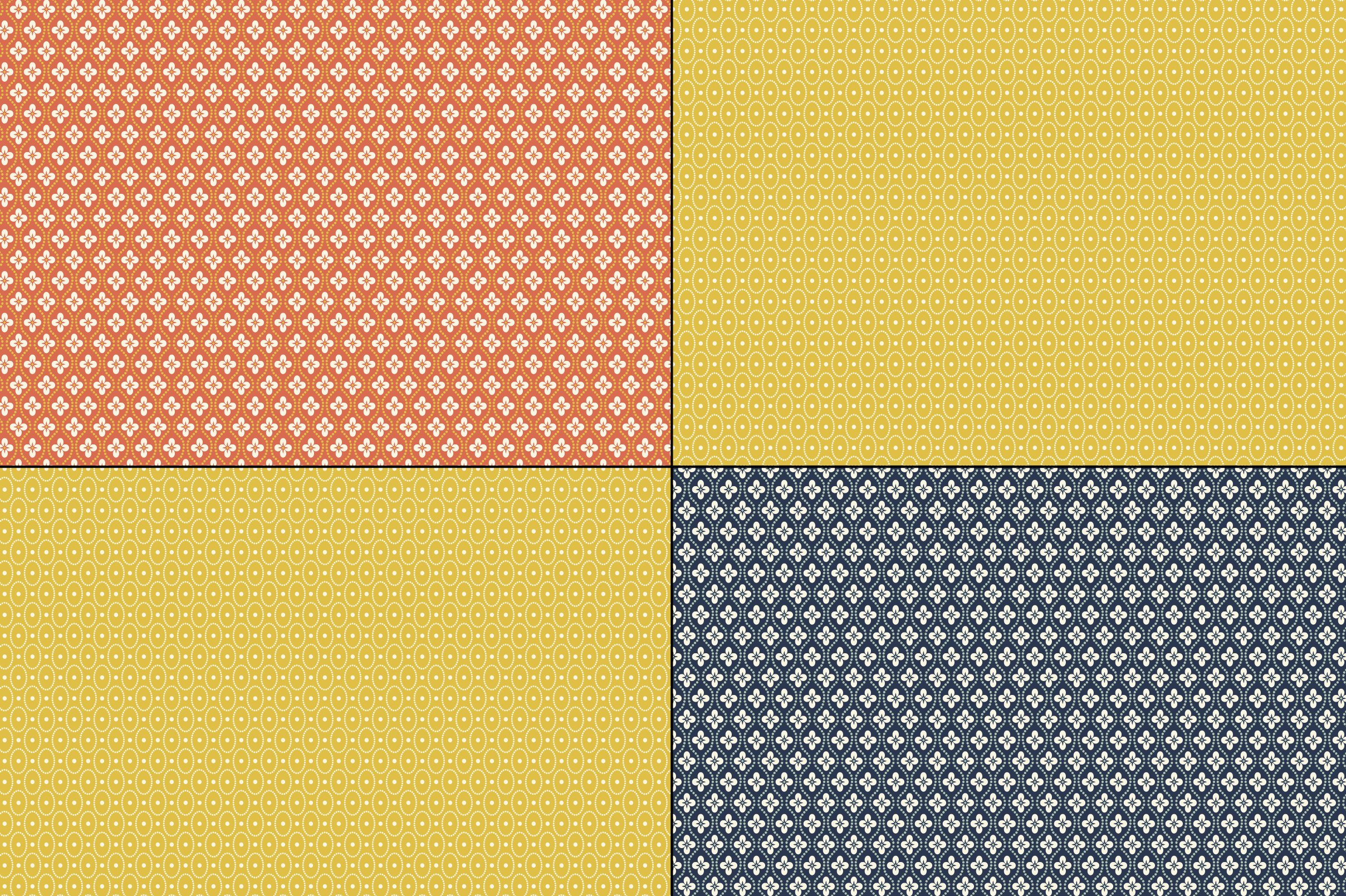 Retro Seamless Small Geometric Patterns (721397) | Patterns | Design ...