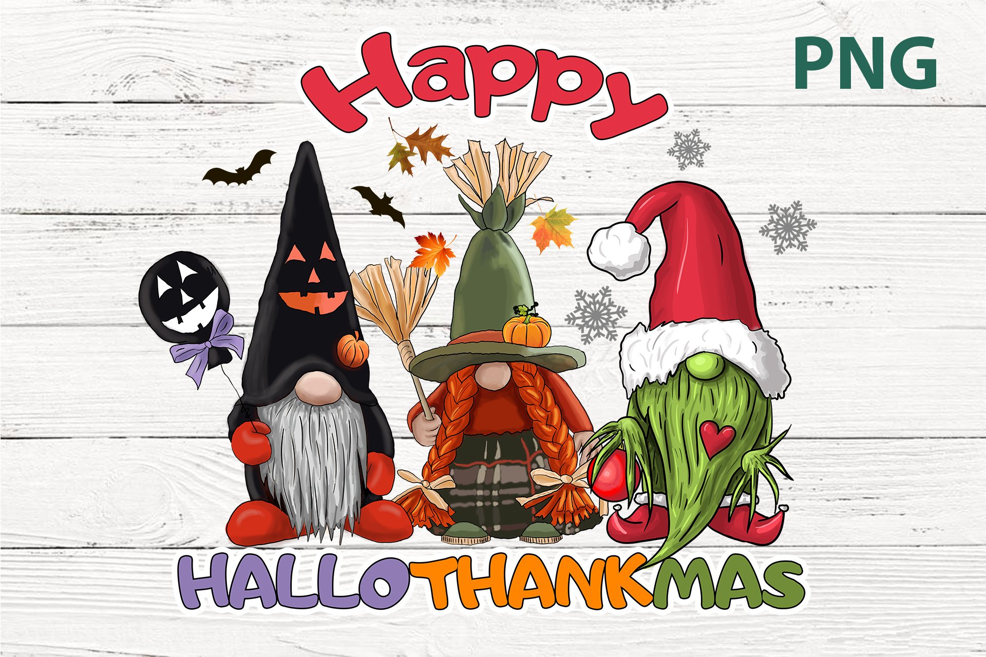 Happy Halloween Thanksgiving Christmas png, (2218618)