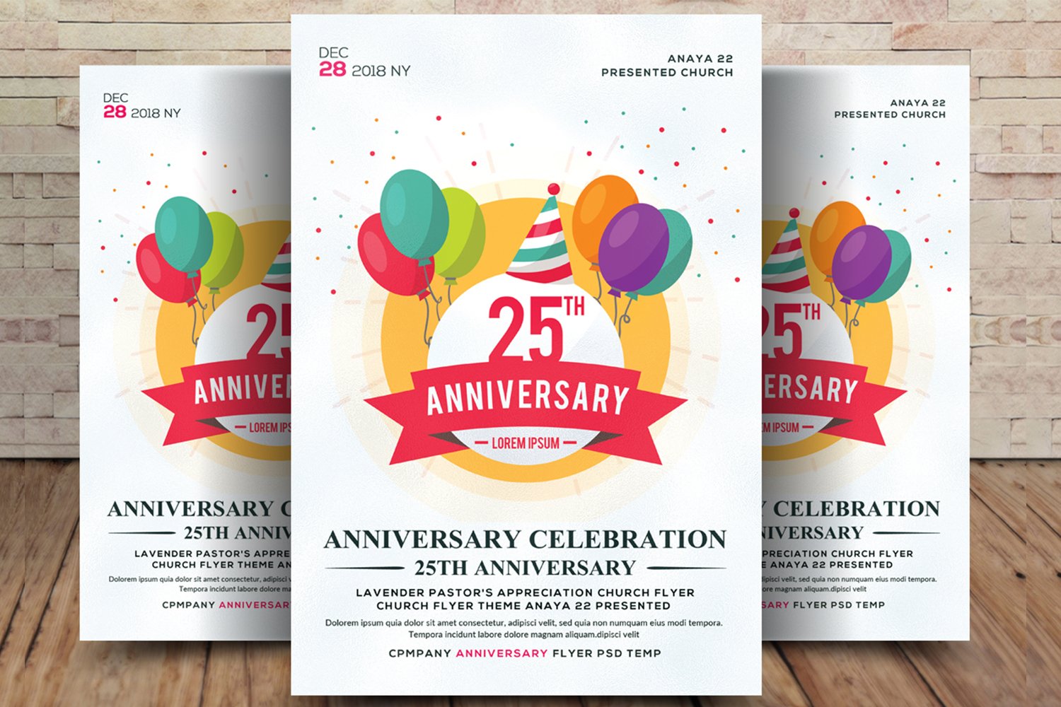 25th Anniversary Flyer (540674) | Flyers | Design Bundles