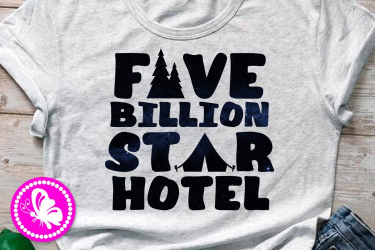 Five billion star hotel PNG Sublimation design Camp tent Pdf (518624 ...