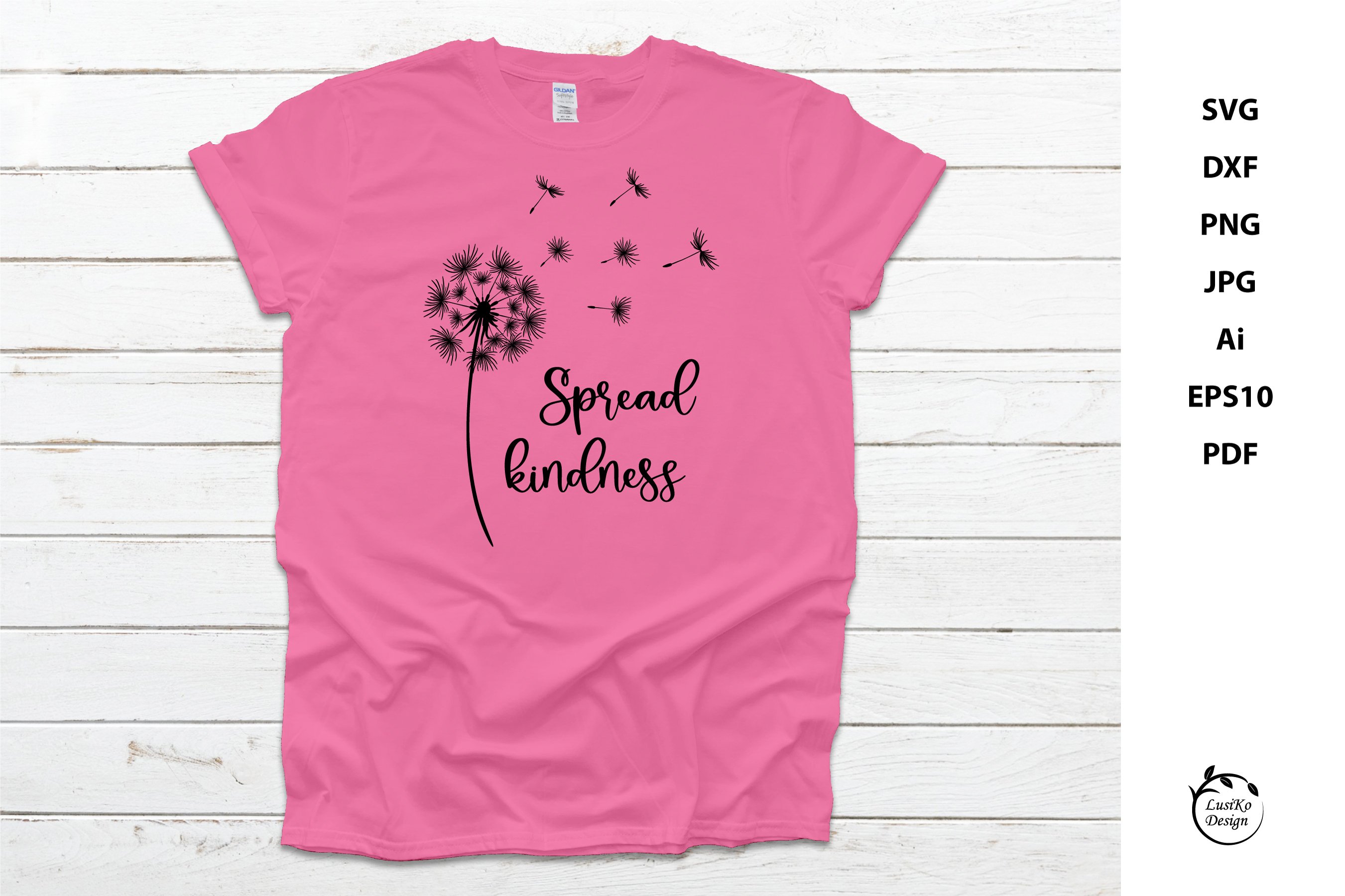 Spread kindness. Kindness quote with flower dandelion. SVG (1262303 ...