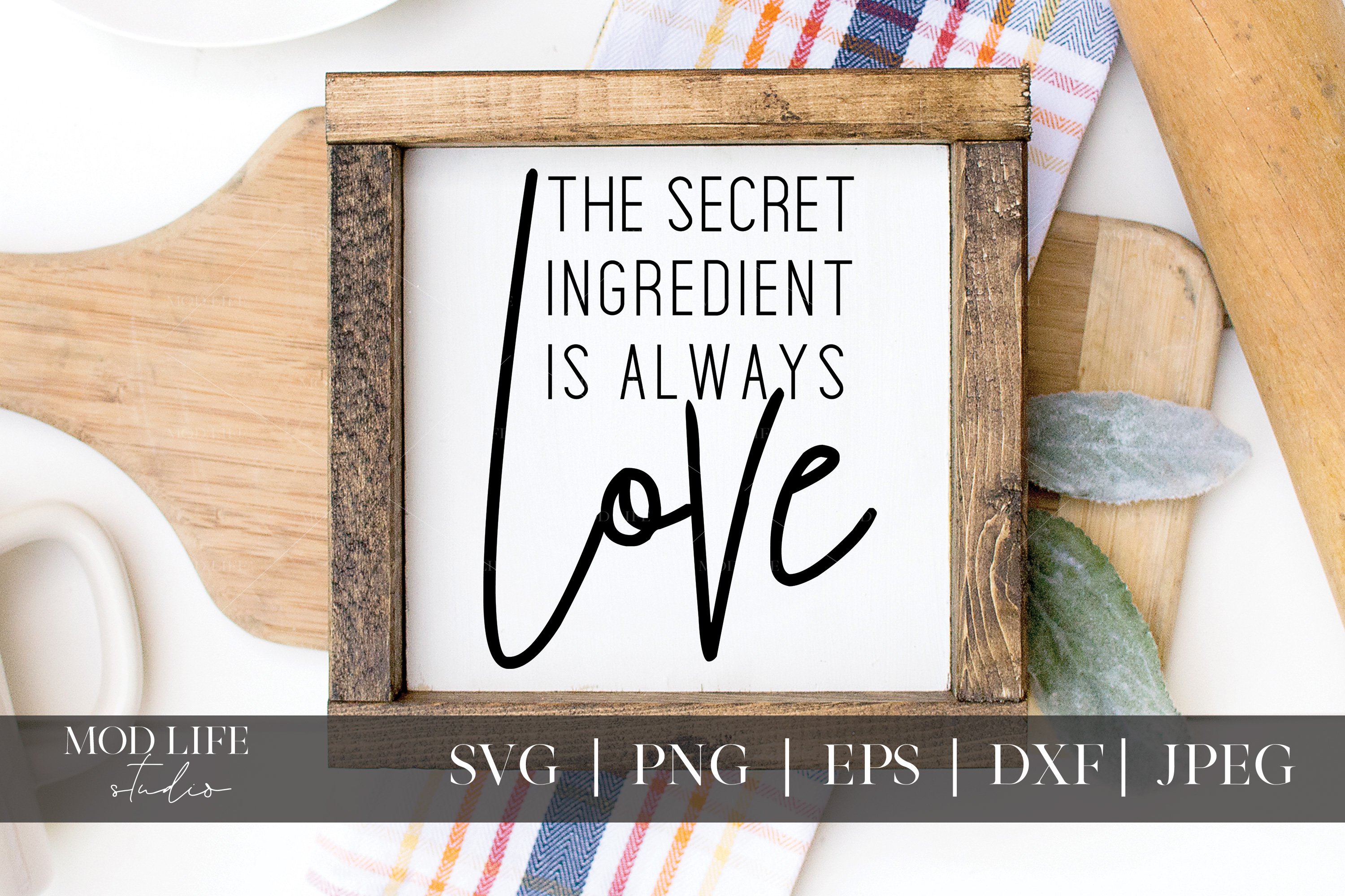 The Secret Ingredient Is Love SVG Cut File - SVG PNG JPEG (1241959 ...