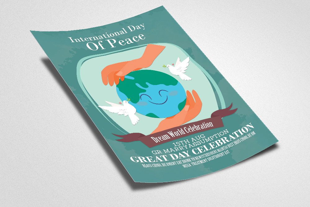 International Day Of Peace Flyer/Poster (854643) | Flyers | Design Bundles